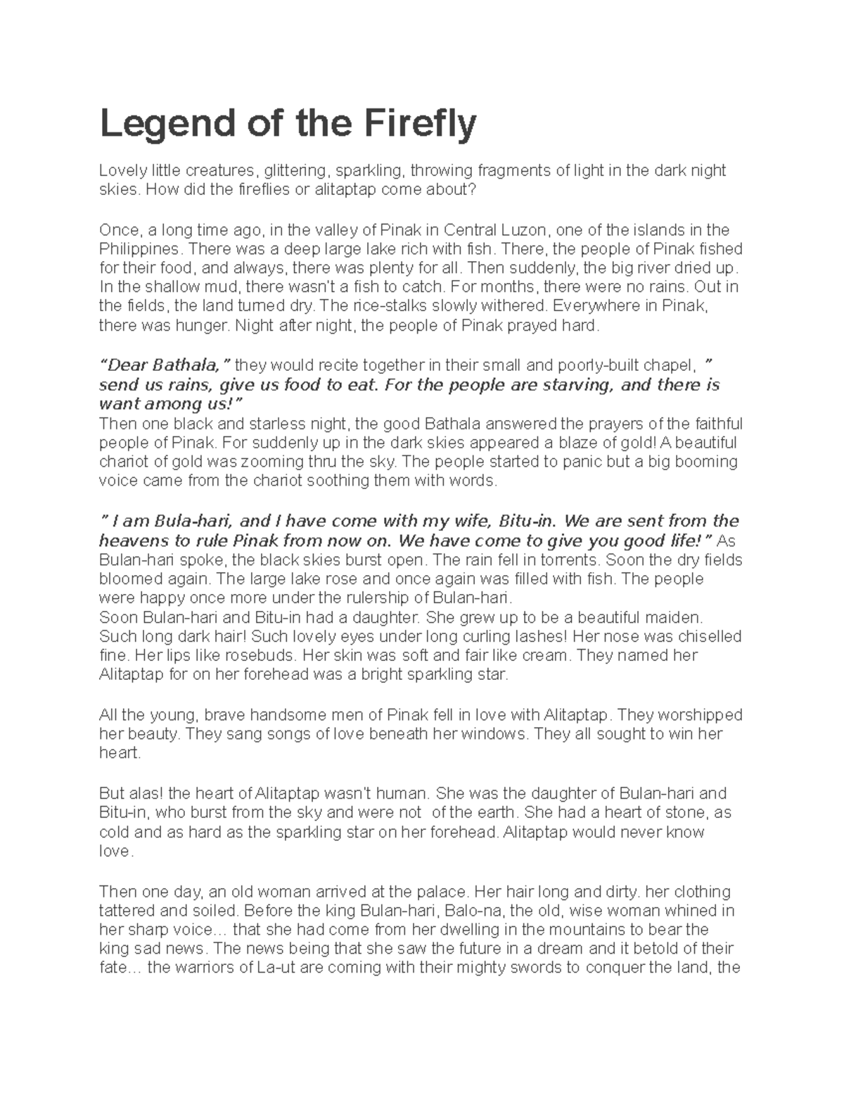 Legend of the Firefly - Legend of the Firefly Lovely little creatures ...