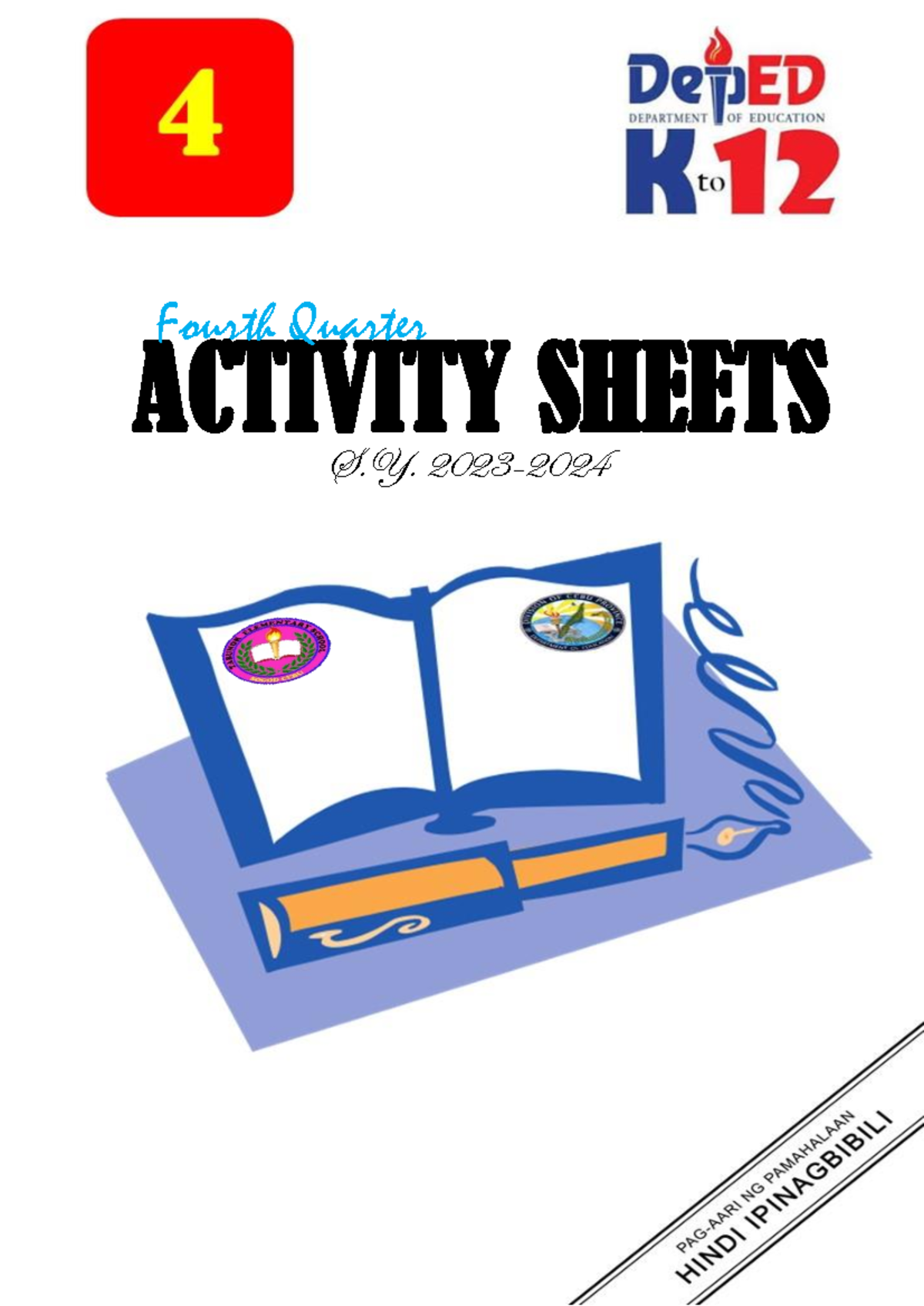 ACTIVITY SHEETS - S. 202 3 - 2024 ACTIVITY SHEETS Fourth Quarter ...