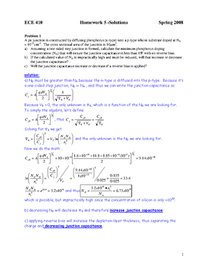 Homework 4 solutions - ECE 410 Homework 4 -Solutions Spring 2008 ...