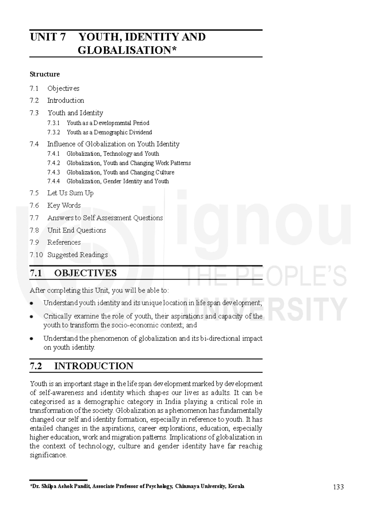 YOUTH, IDENTITY AND Globalization GLOBALISATION - Youth, Identity and ...