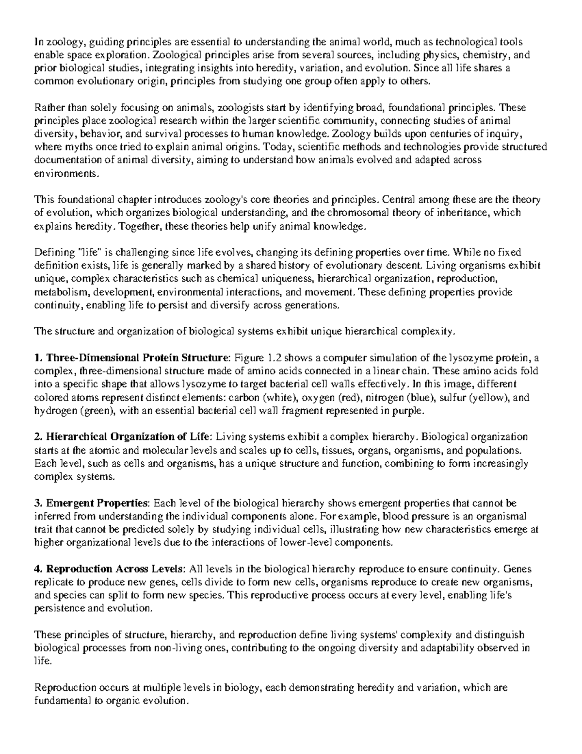 In zoology - dasdadas - In zoology, guiding principles are essential to ...