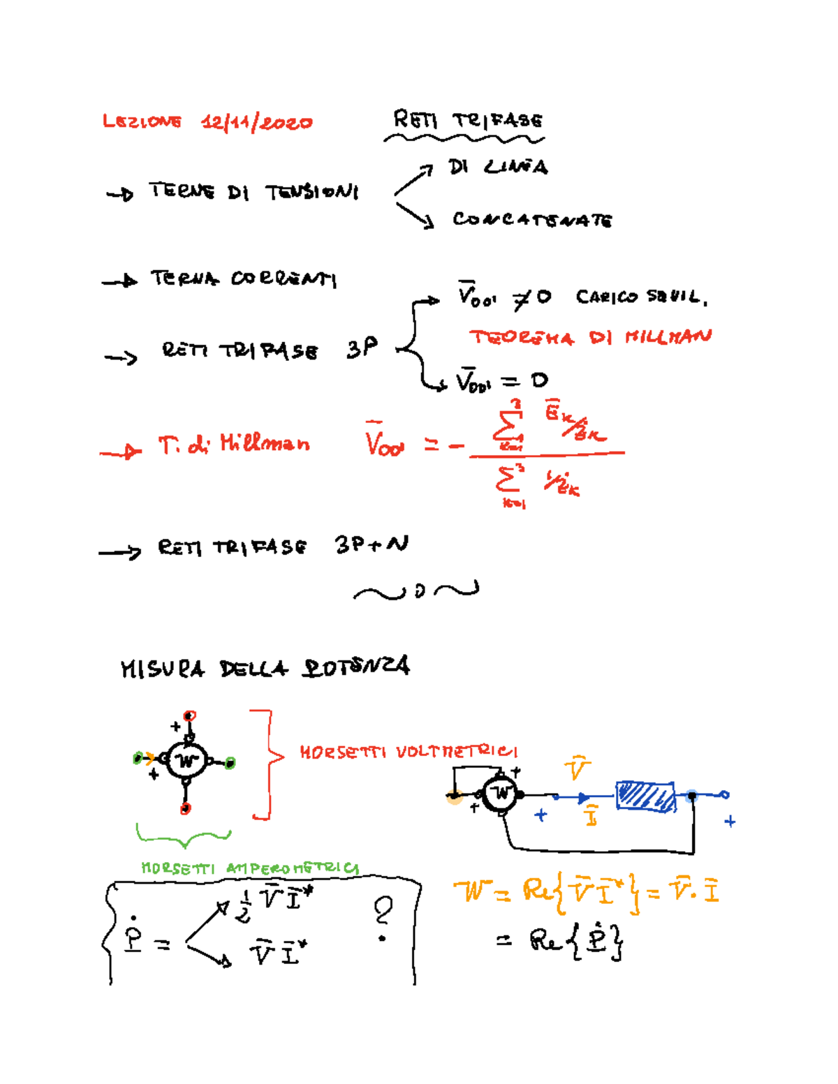 Lezione 12 nov 2020 - LEZIONE 12 11 2020 RETI TRIFASE NN TERNE di ...