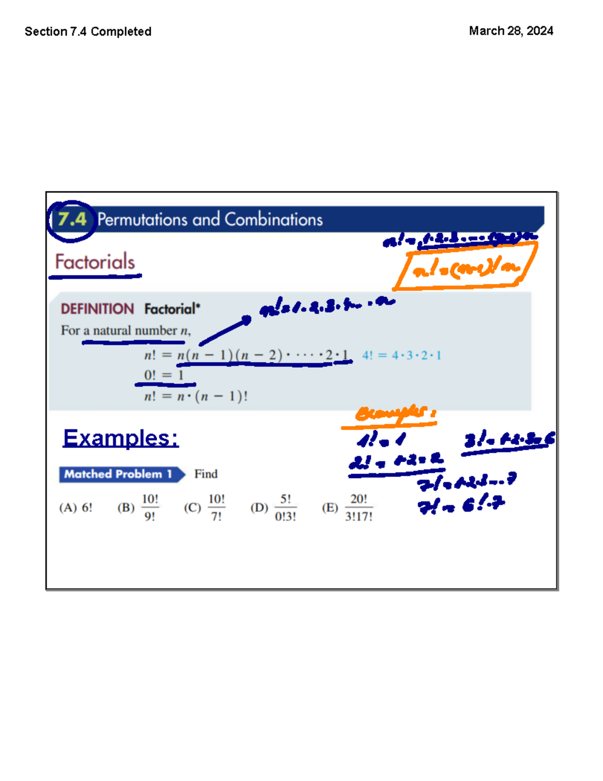 Section 7.4 Completed - MATH 208 - Examples: Examples: Examples ...