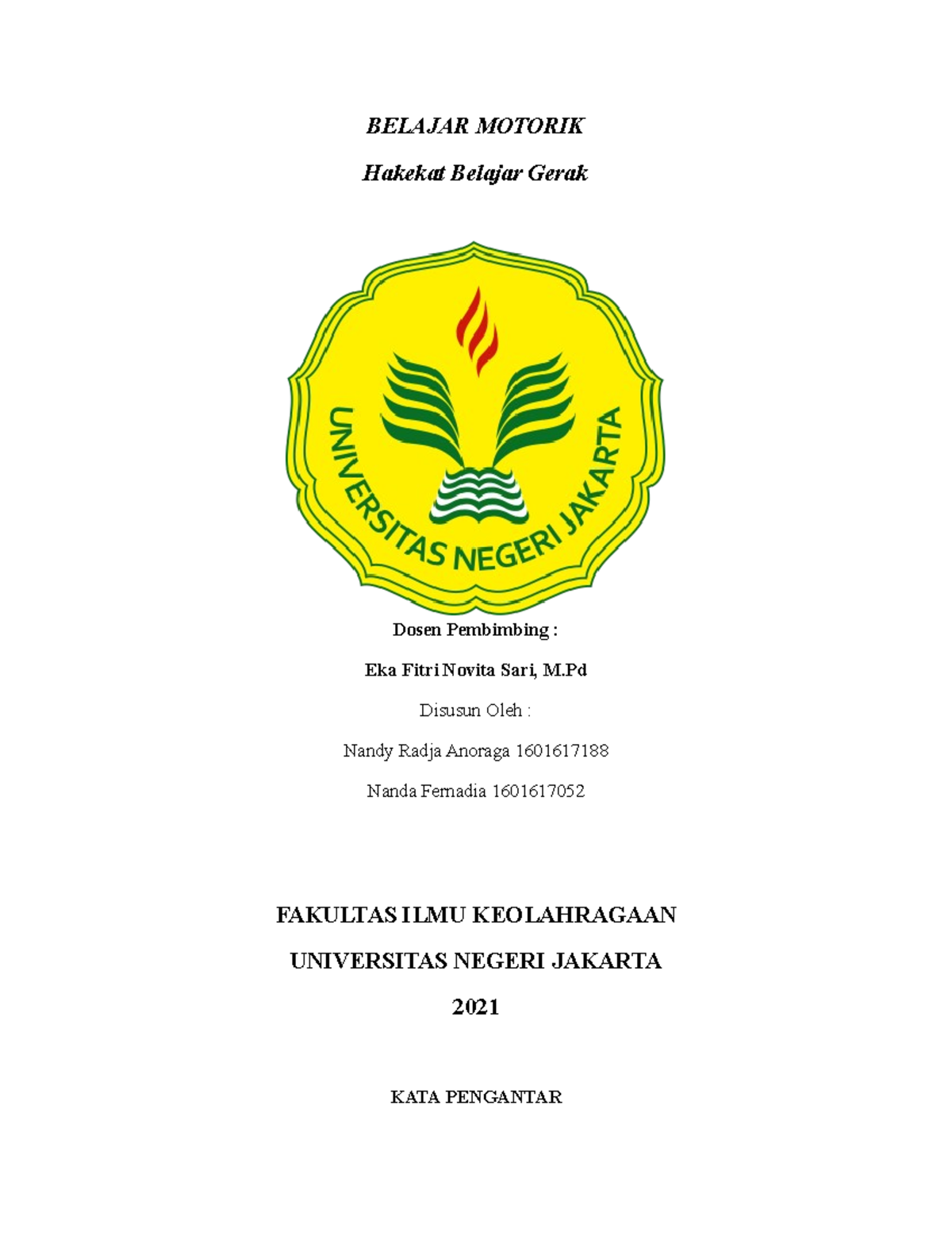 Belajar Motorik - BELAJAR MOTORIK Hakekat Belajar Gerak Dosen ...