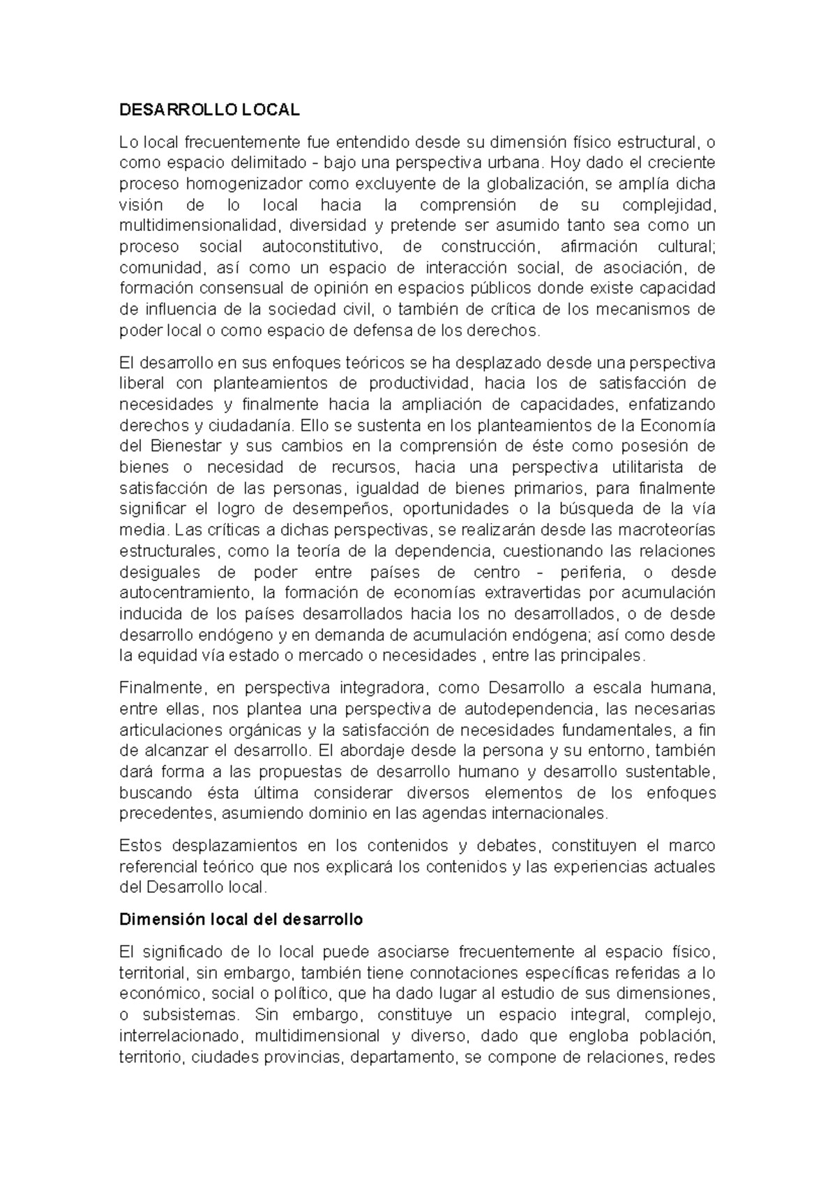 Apuntes Dl - Resumen legislacion Municipal II - DESARROLLO LOCAL Lo ...