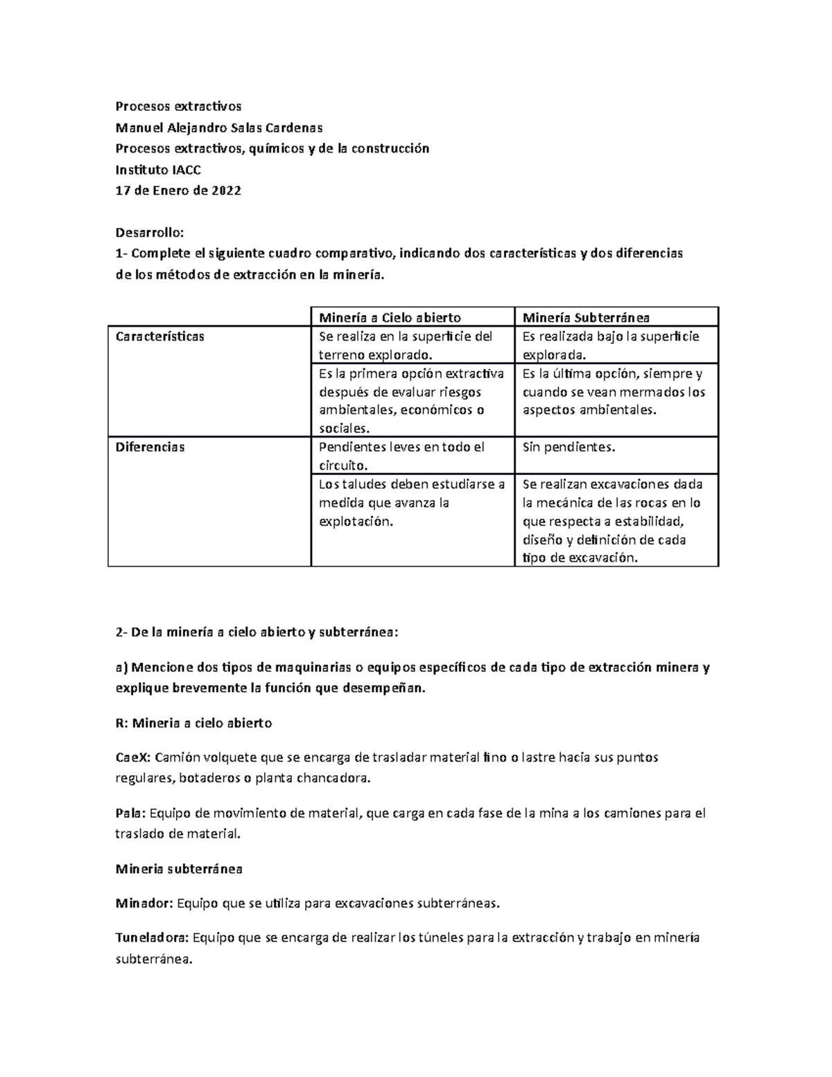 Tarea Semana 2 Procesos extractivos Manuel Salas - Procesos extractivos Manuel Alejandro Salas ...