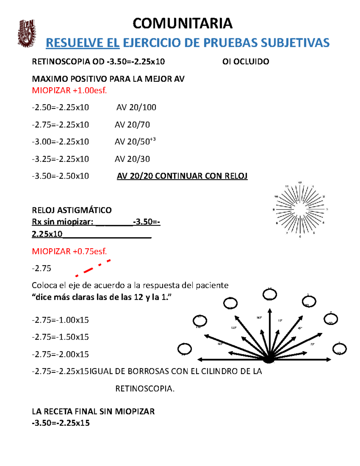 Ejercicio DE Pruebas Subjetivas-1 - RESUELVE EL EJERCICIO DE PRUEBAS ...