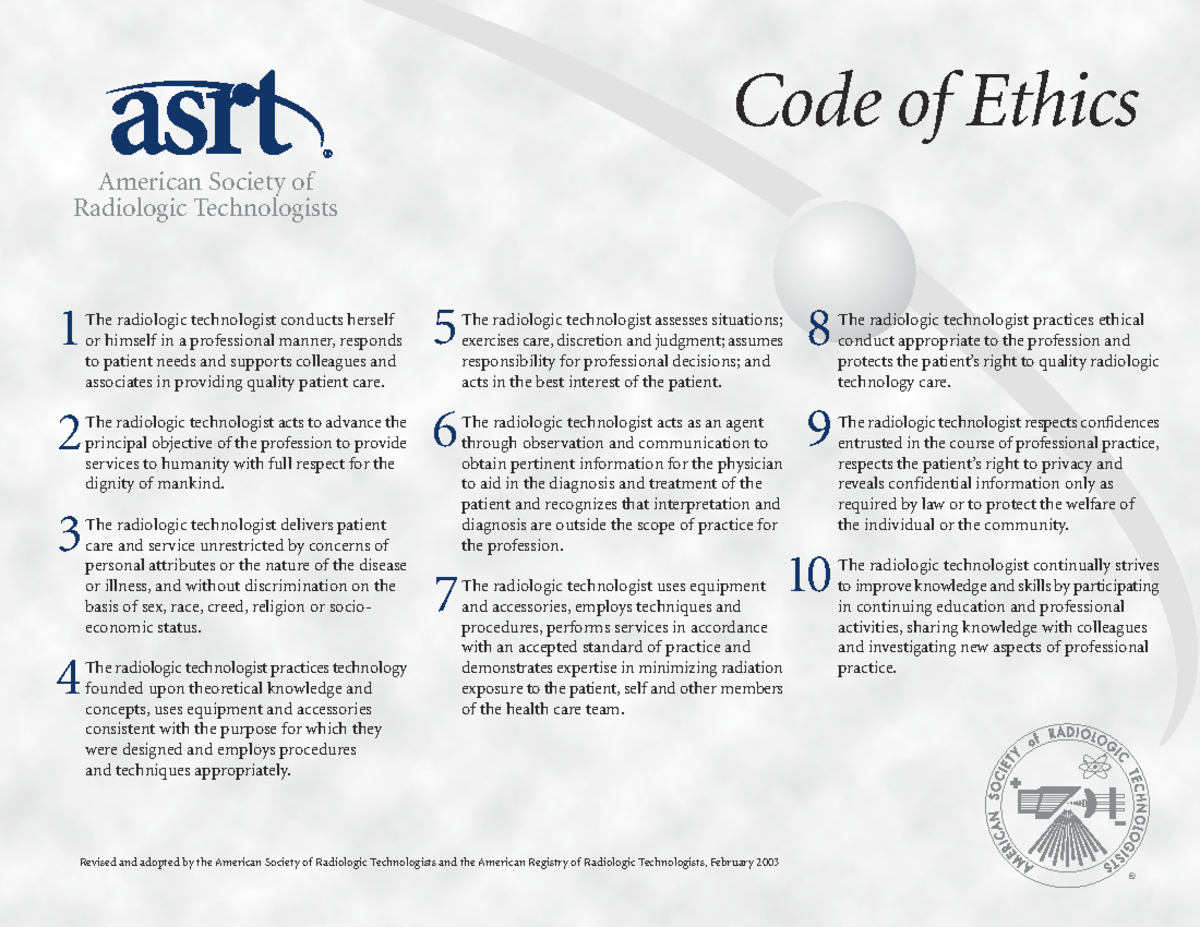 Mi codeofethics - Pppppp - Revised and adopted by the American Society ...