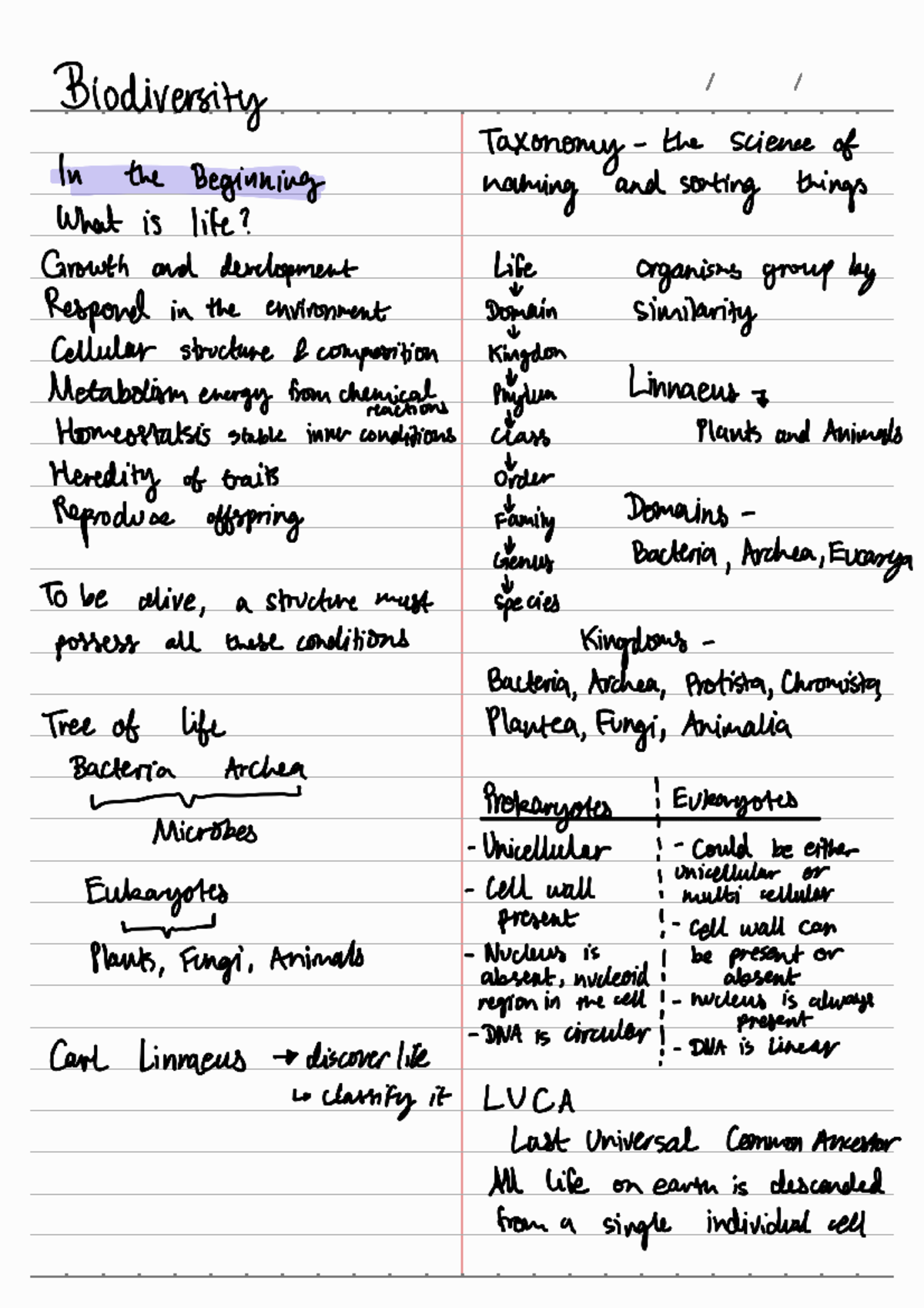 BIOL10511 - Biodiversity 1-14 - BIOL10511 - Studocu