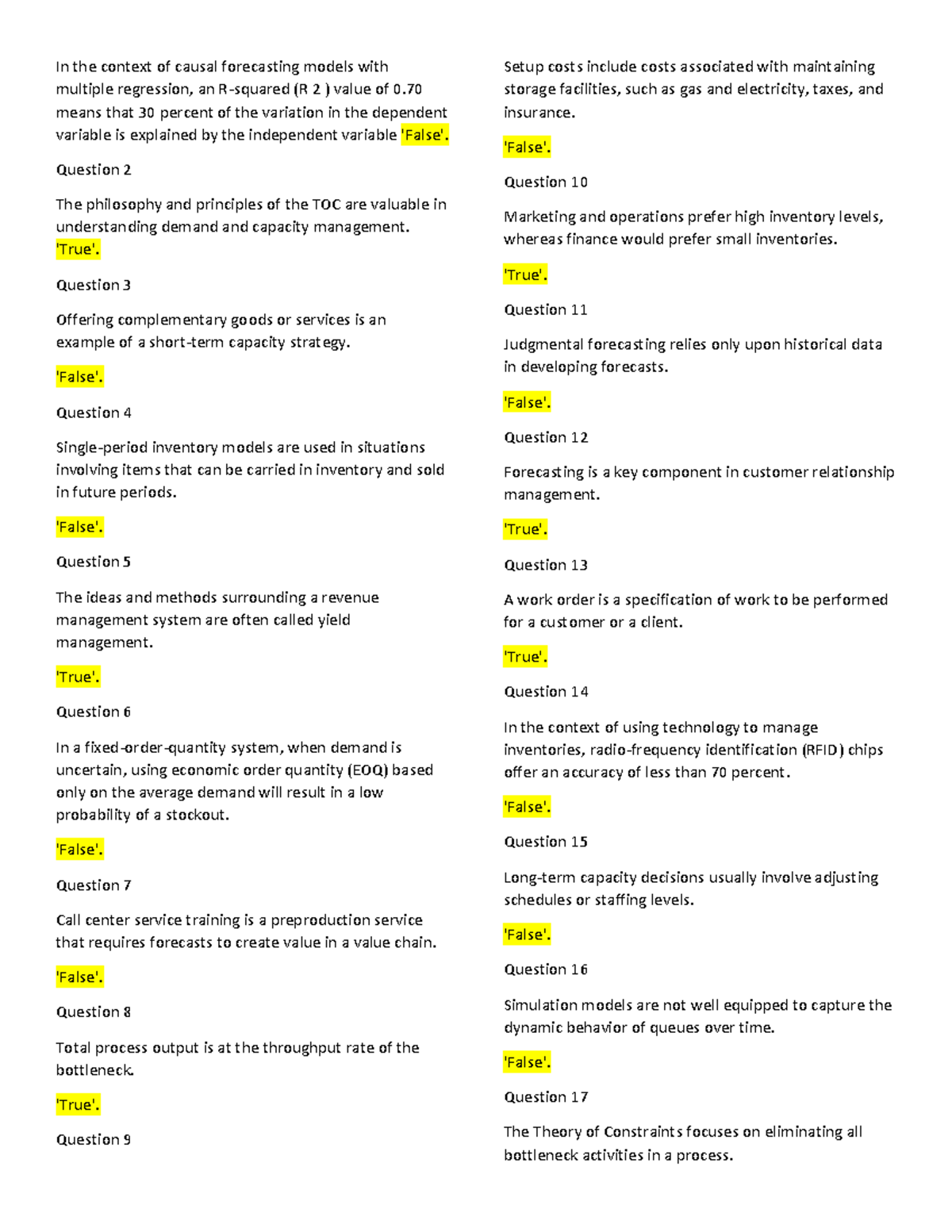 OM- Reviewer - Notes - In the context of causal forecasting models with ...