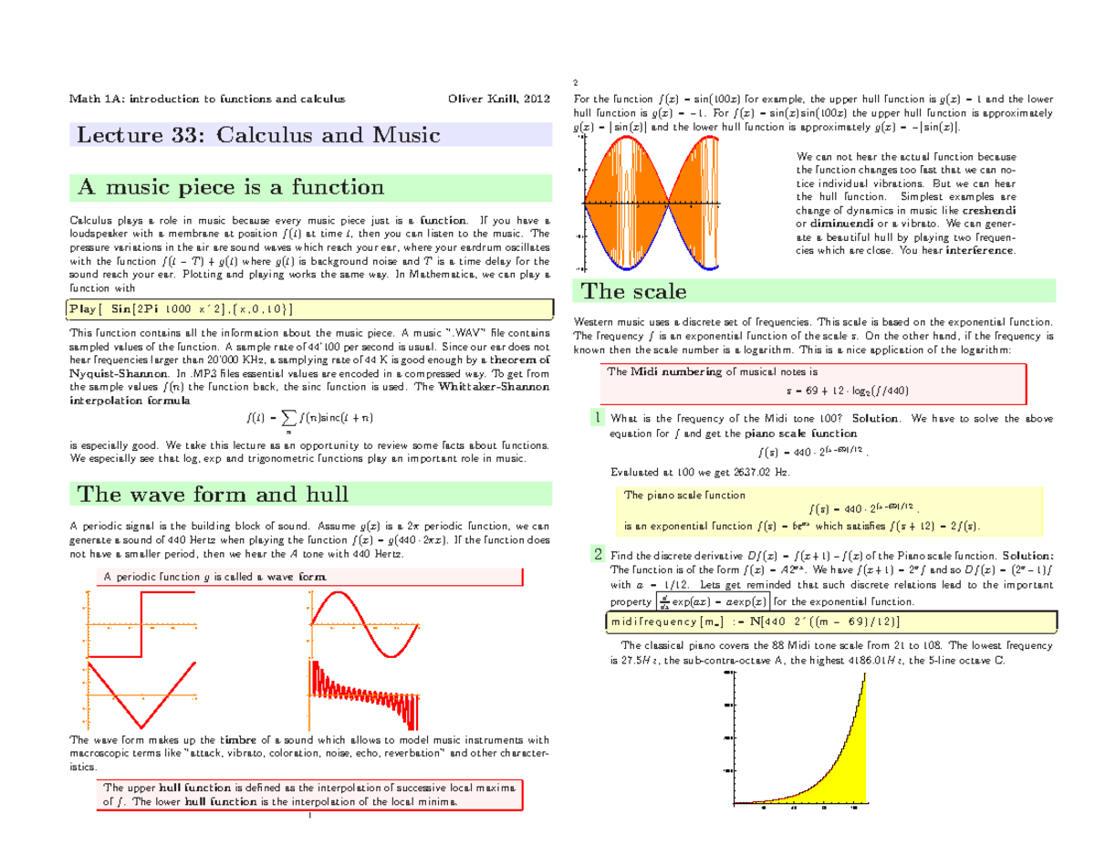Math 1A introduction to functions and ca - If you have a loudspeaker ...