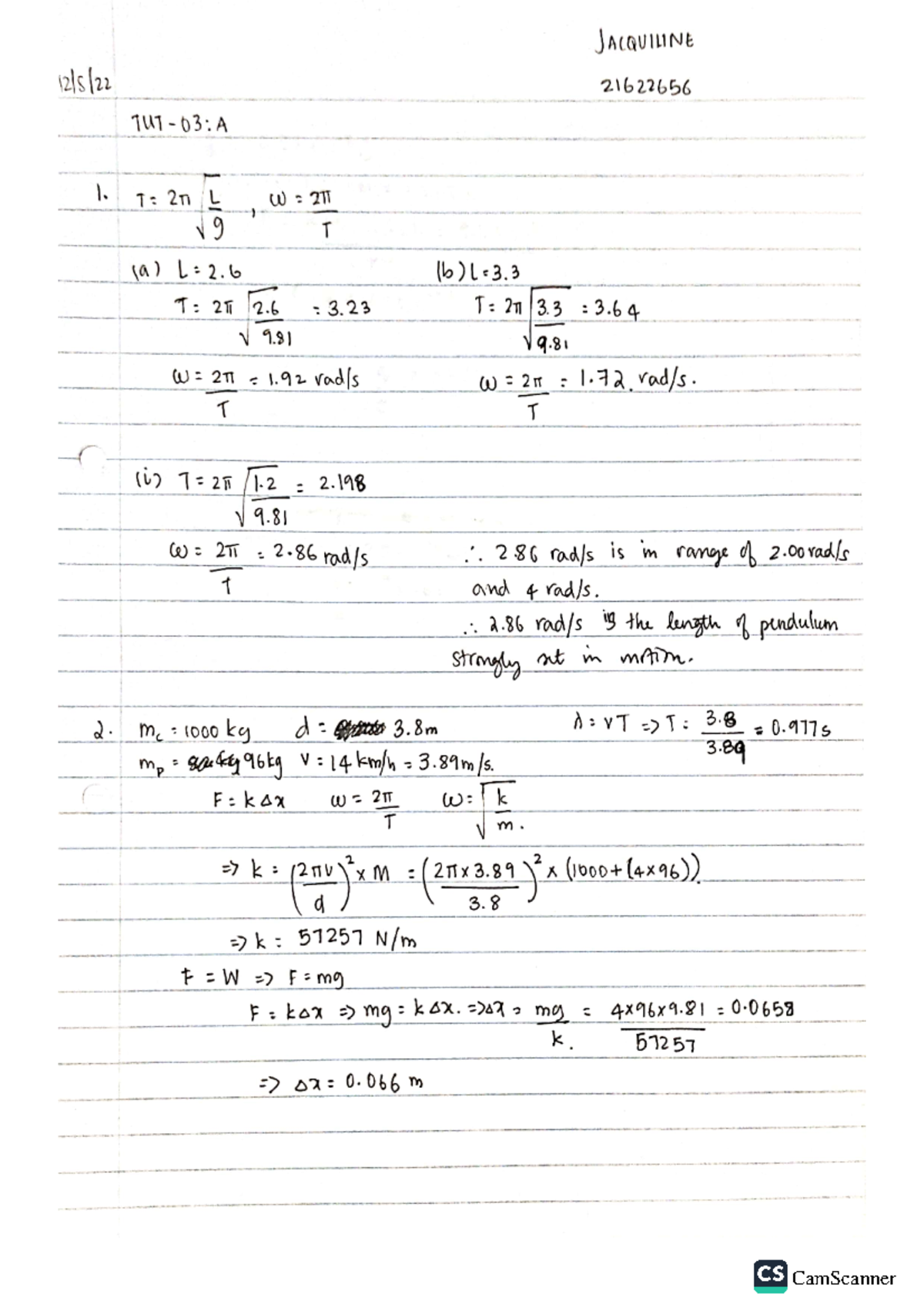 Tut 3s - PHY 124 - CamScanner - Studocu