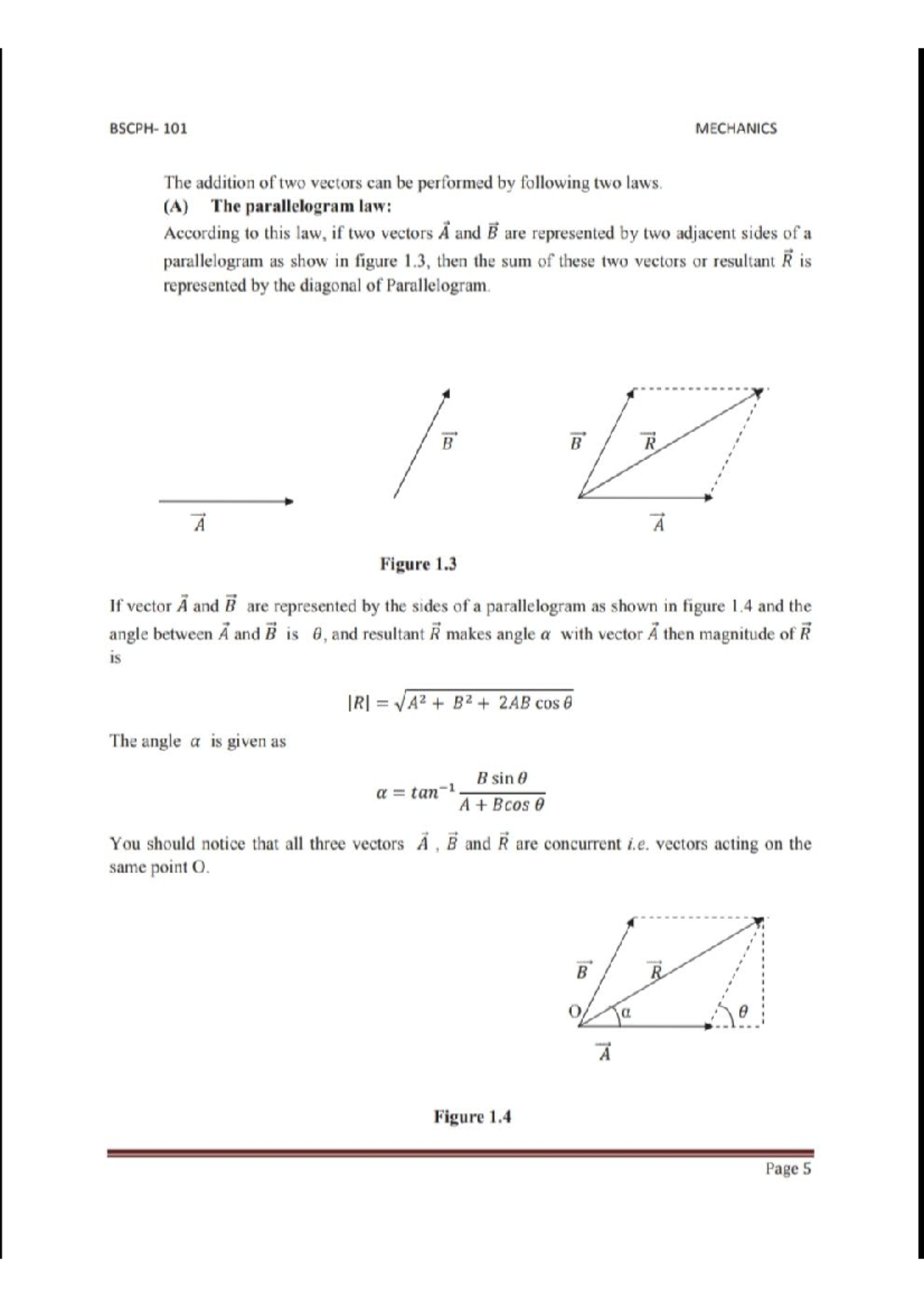 4 - Bsc physics 1 year mechanics - Studocu