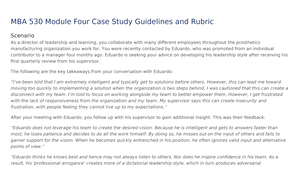 MBA Module Four Case Study - Module Four Case Study Eduardo Verna K ...
