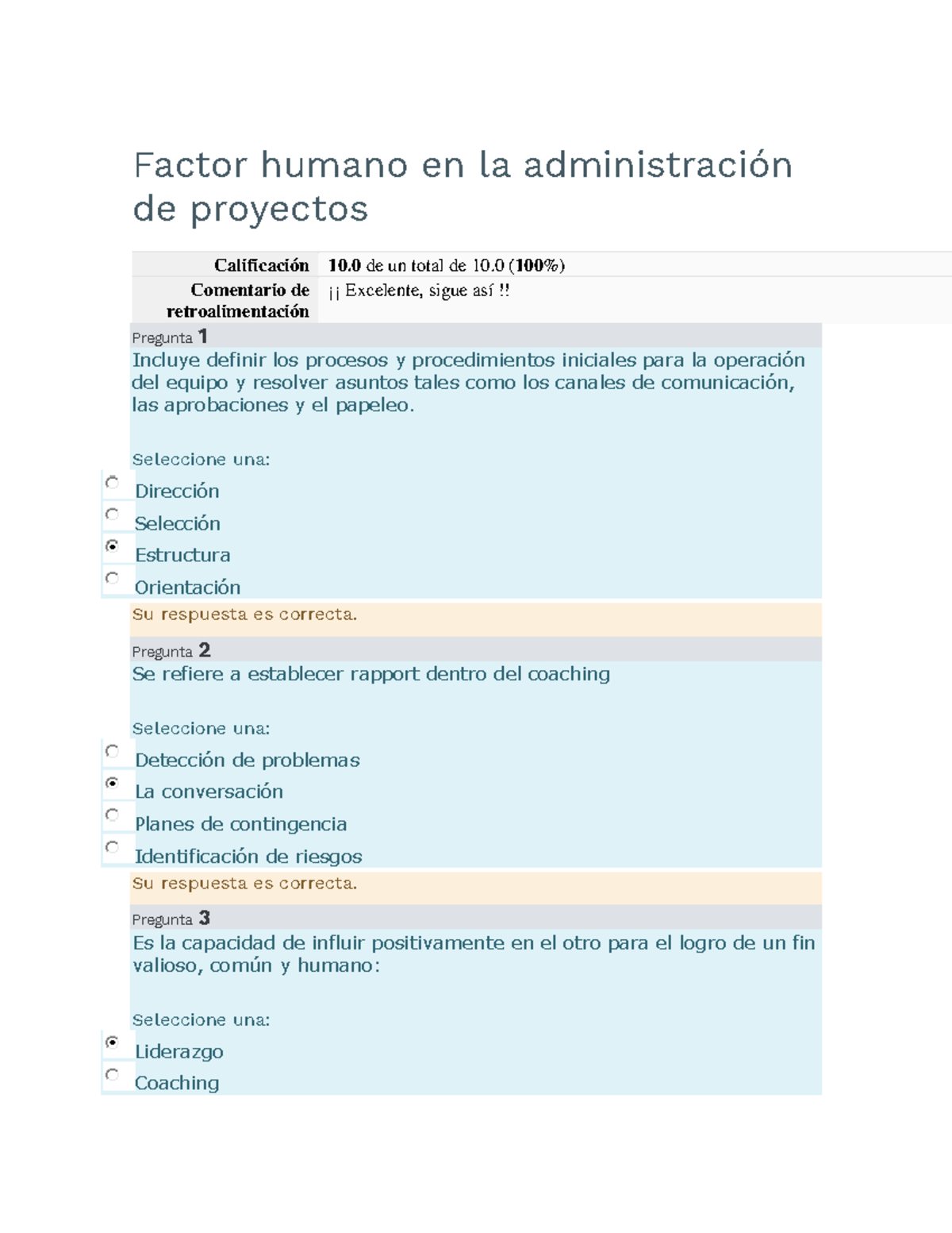 Factor humano en la administración de proyectos e1 - Factor humano en la administración de ...