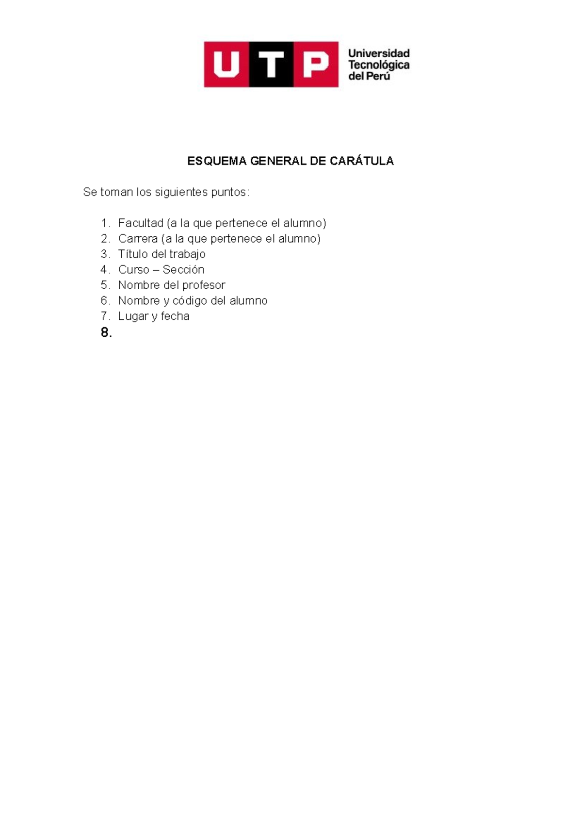 Carátula 2020 - caratula - ESQUEMA GENERAL DE CARÁTULA Se toman los ...