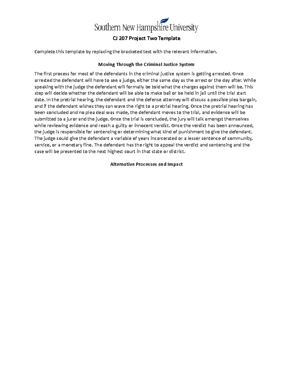 CJ 207 Project Two Template - CJ 207 Project Two Template Complete this ...