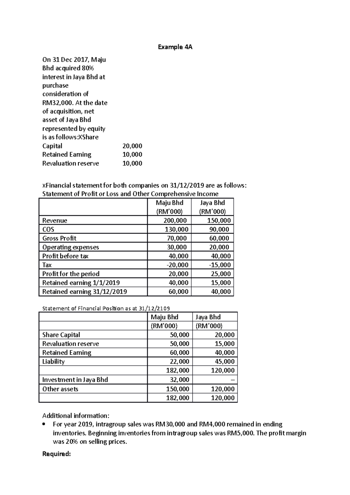 BKAR3043 - Topic 2 Example 4A upstream downstream - Example 4A On 31 ...