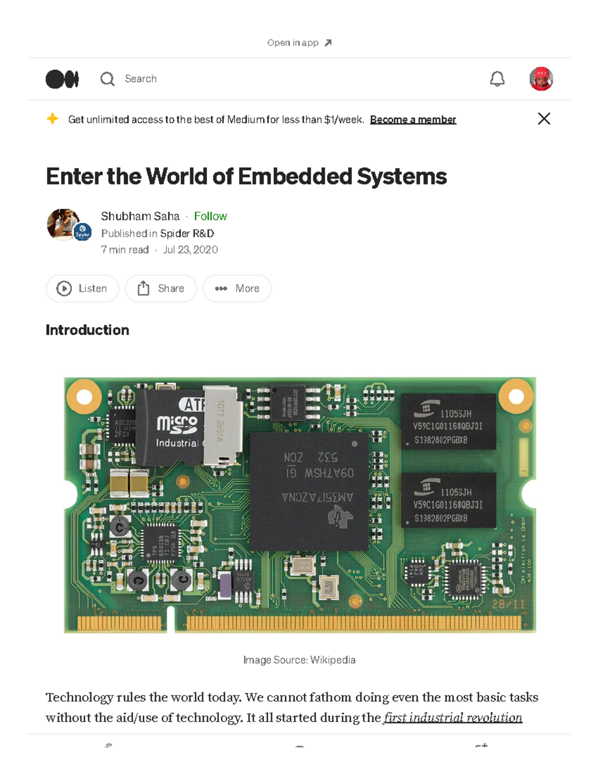 Embedded Systems by Shubham Saha Spider R&D - Enter the World of Embedded Systems Shubham Saha ...