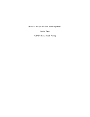 Diabetes Case Study 05 - 1 Module 06 Written Assignment - Diabetes Case ...