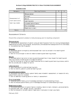 Professional Portfolio Instructions - PN Program ASSIGNMENT ...
