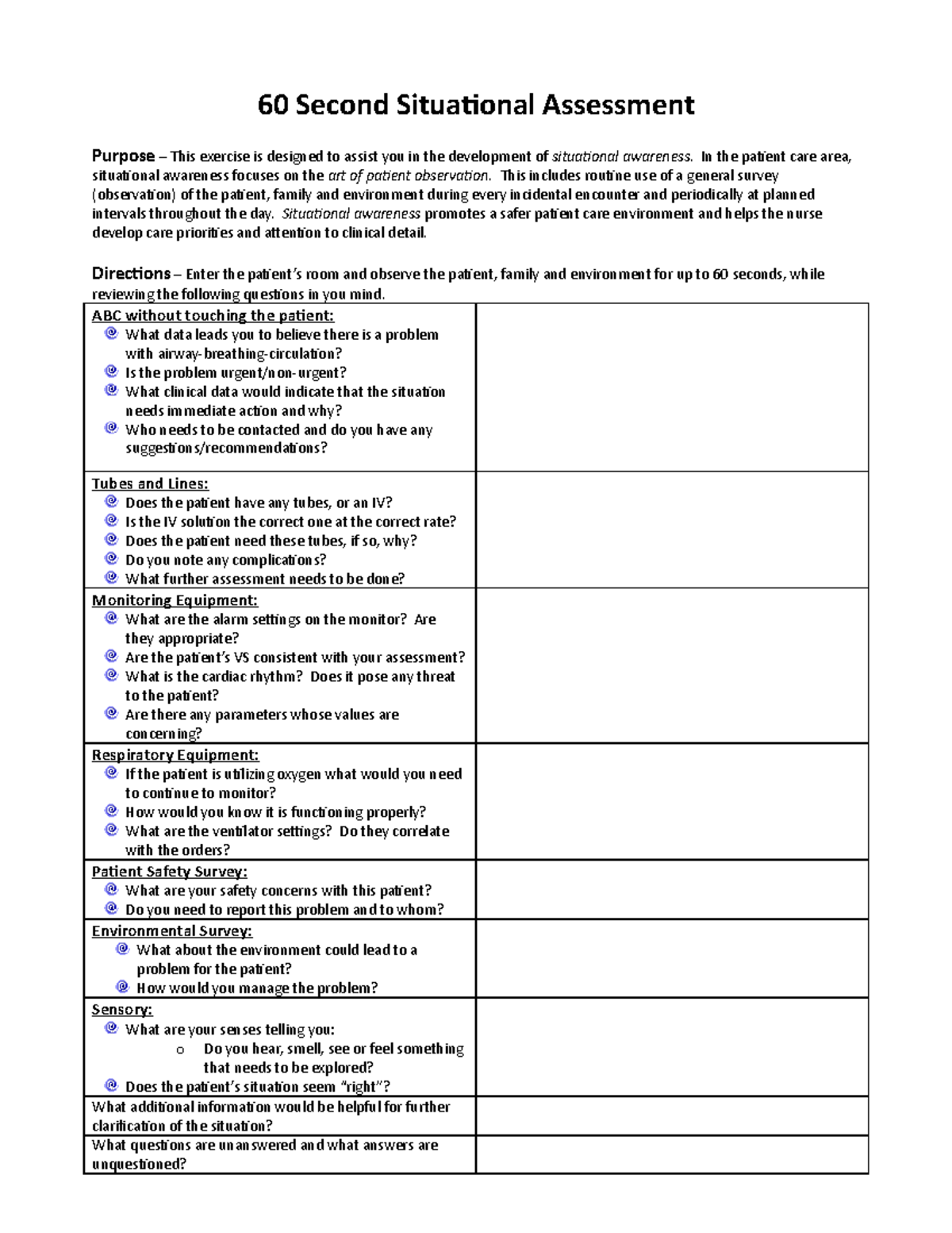 Nursing med surg and OB practice material and notes - 60 Second ...