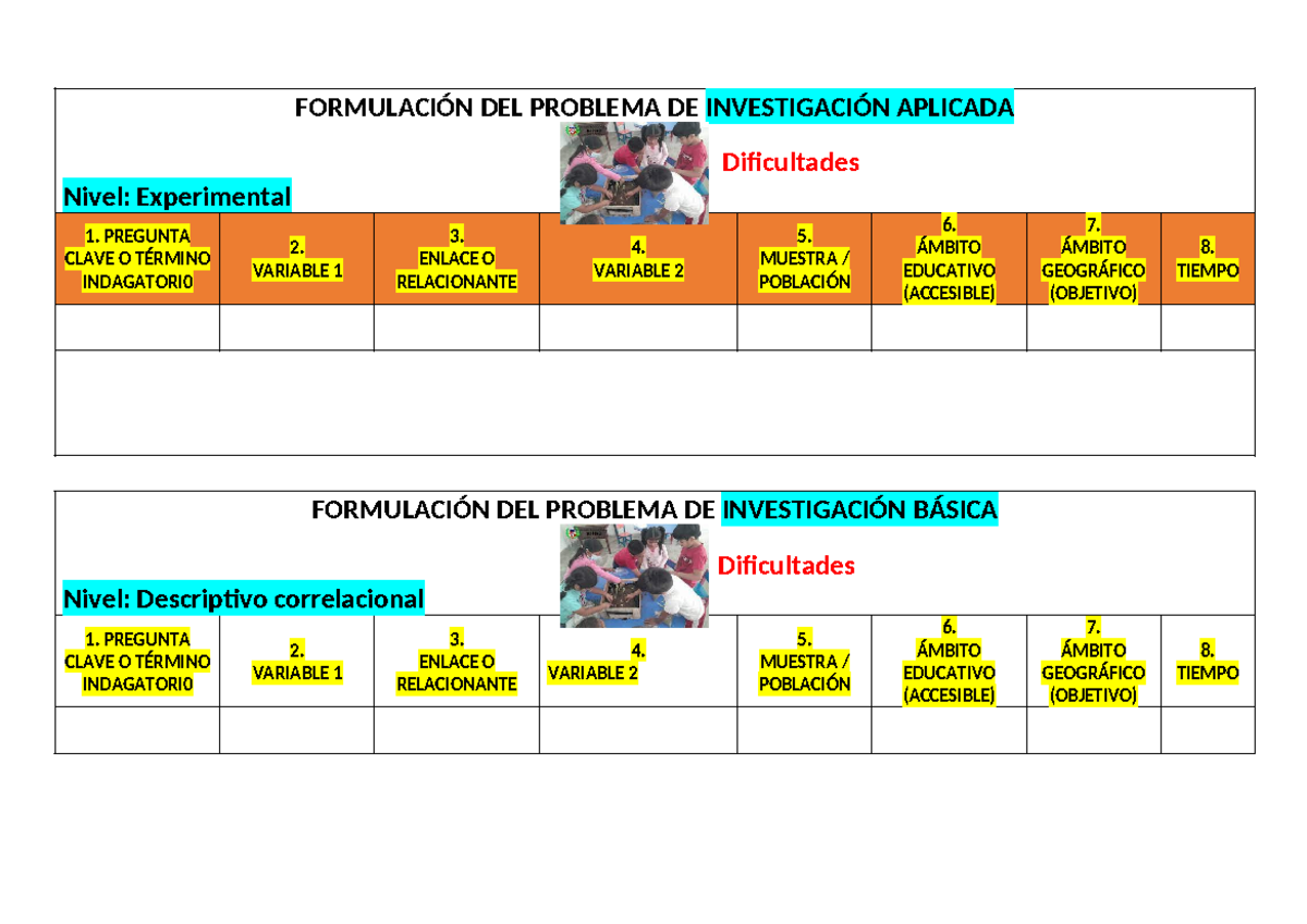 0 EIIB Taller - Formulación DEL Problema - FORMULACIÓN DEL PROBLEMA DE ...