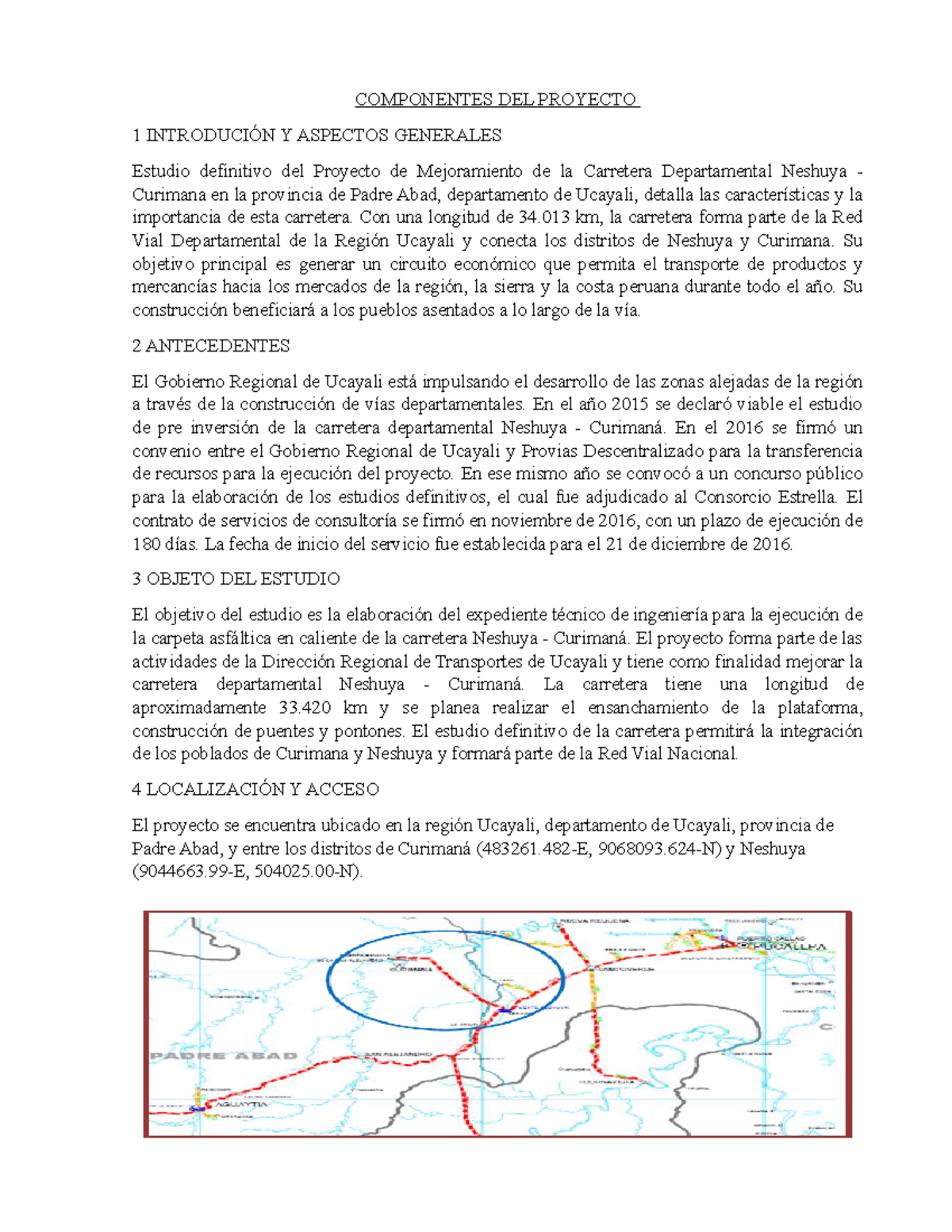 Componentes DEL Proyecto - COMPONENTES DEL PROYECTO 1 INTRODUCIÓN Y ...