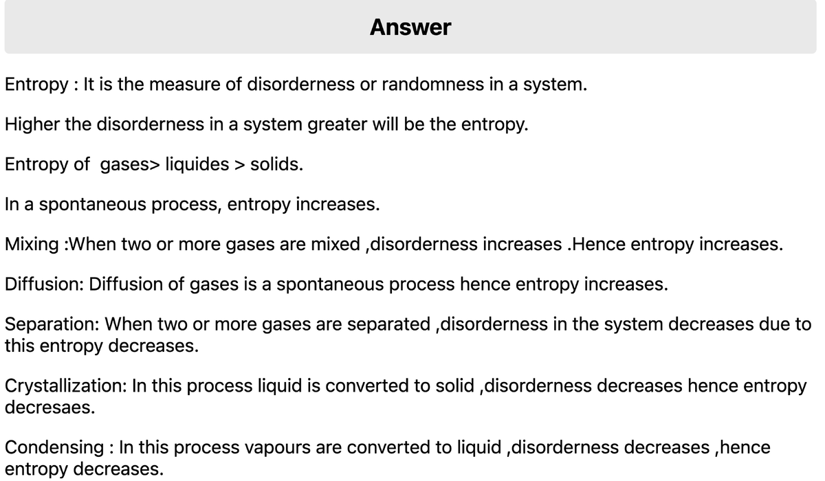 Assg9Ans - Assg9 - Answer Entropy : It is the measure of disorderness ...