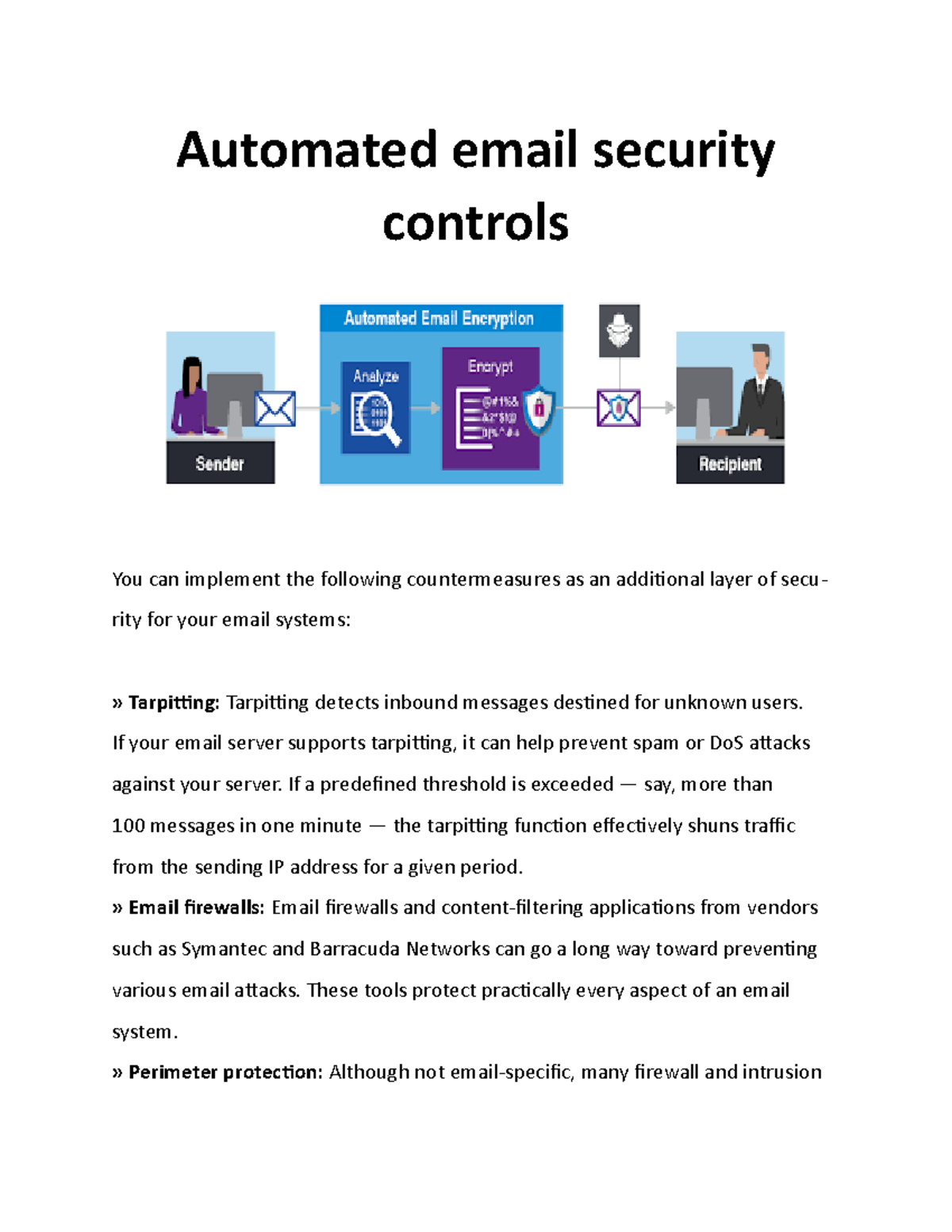 Automated email security controls - Automated email security controls ...