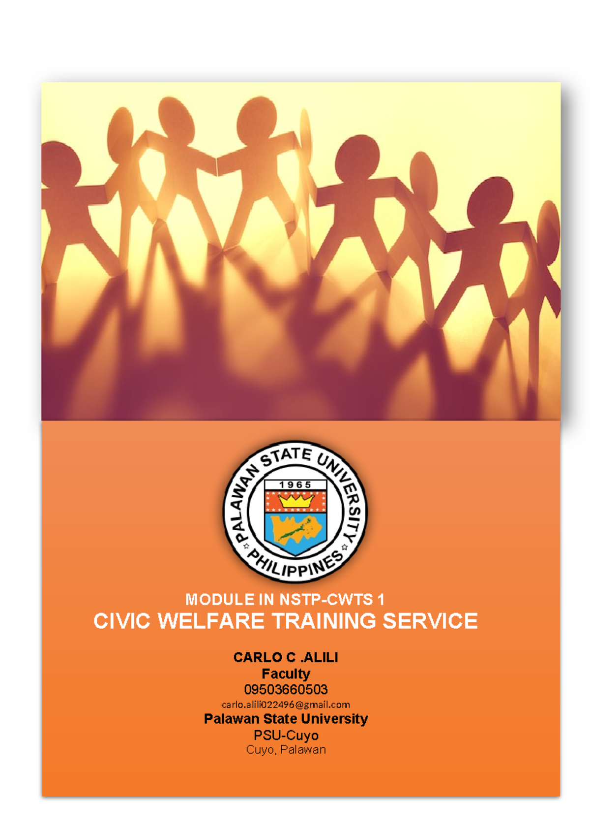 NSTP Module 1 - MODULE IN NSTP-CWTS 1 CIVIC WELFARE TRAINING SERVICE ...