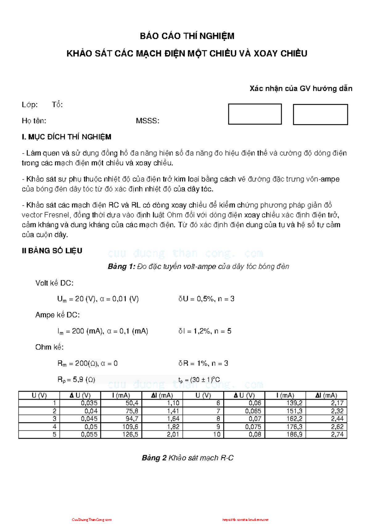 Thi-nghiem-vat-ly bai7-khao-sat-cac-mach-dien-mot-chieu-va-xoay-chieu - [cuuduongthancong - BÁO ...