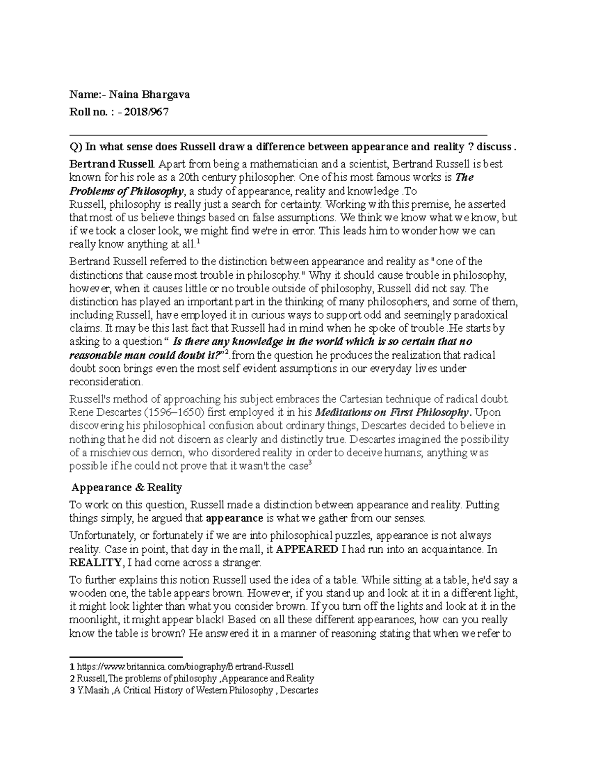 master slave relationship in hegel - Name:- Naina Bhargava Roll no ...