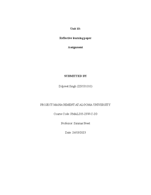 Simulation report Project Management - Project Report Project Management Simulation – Scope ...