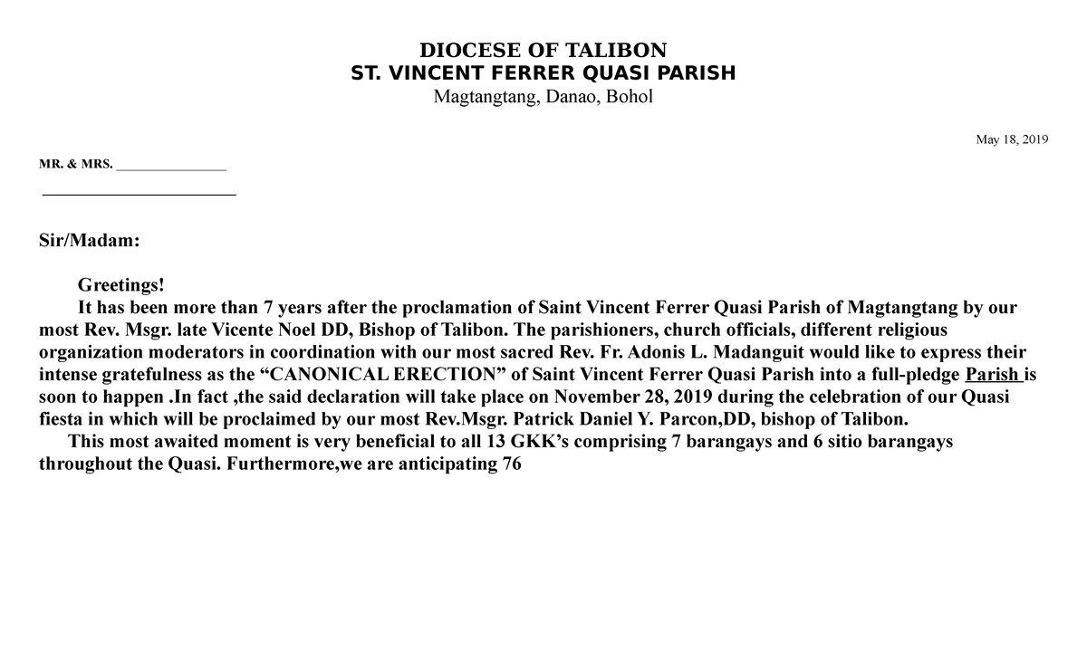 Letter para daygon - Lecture notes 1 - Education - Studocu