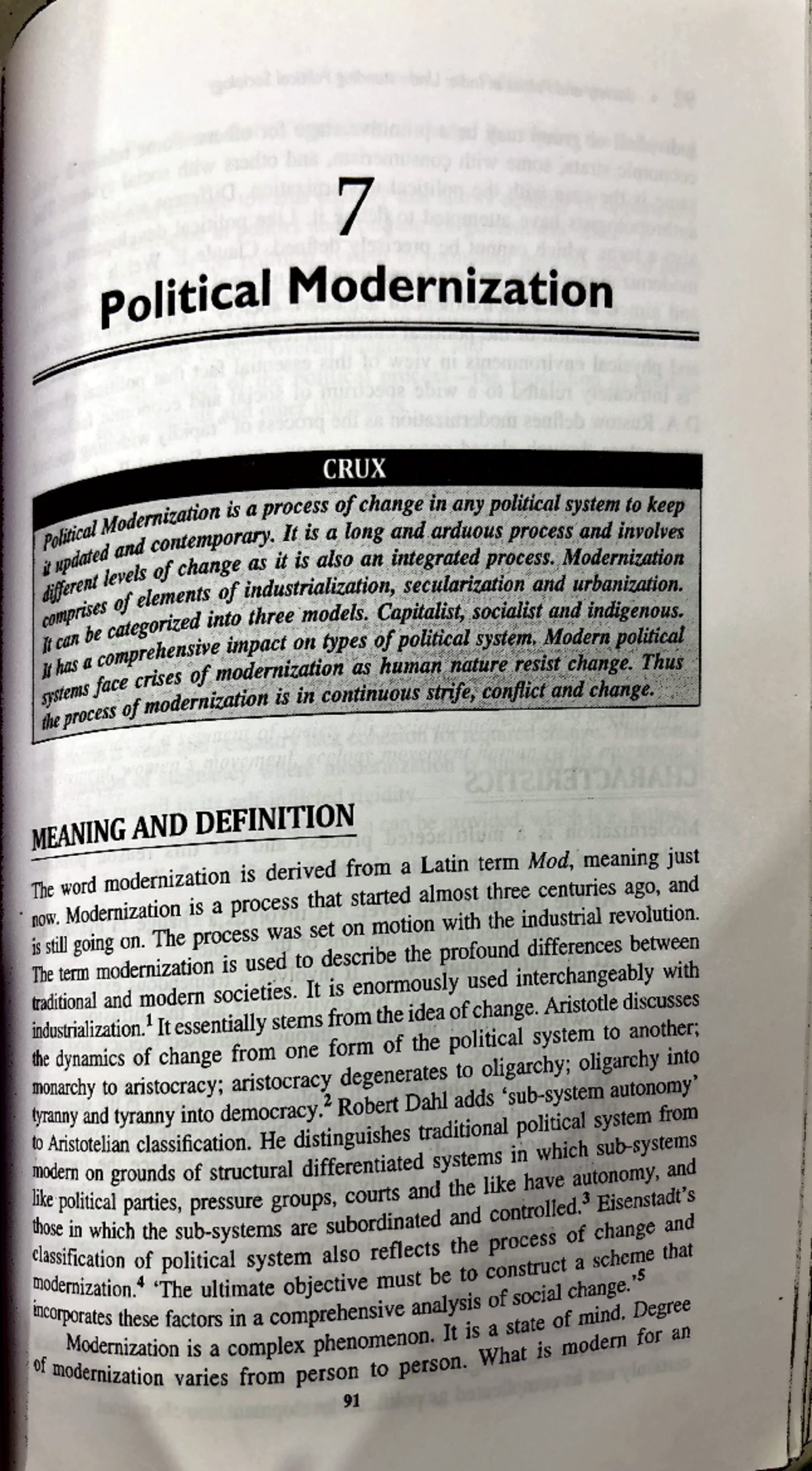 Political modernization - It is a long and arduous process and involves ...