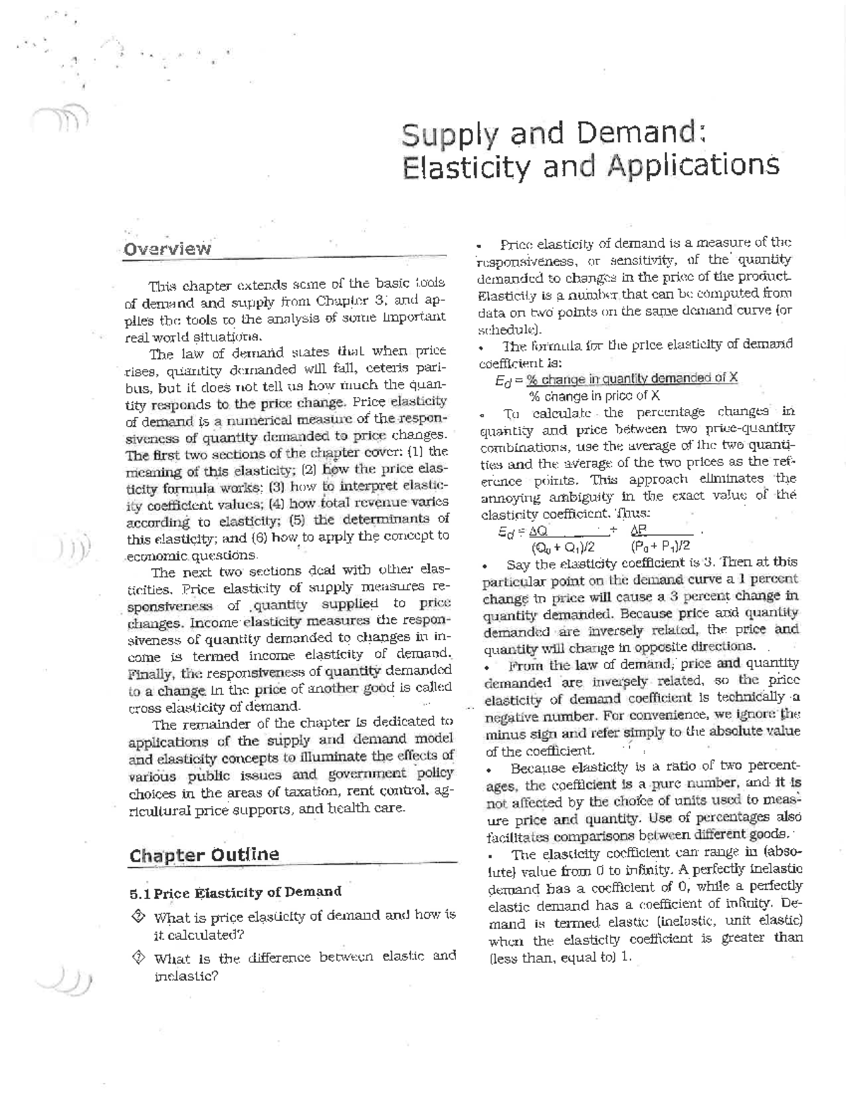 Elasticities Booklet - EMBA 7010 - Studocu