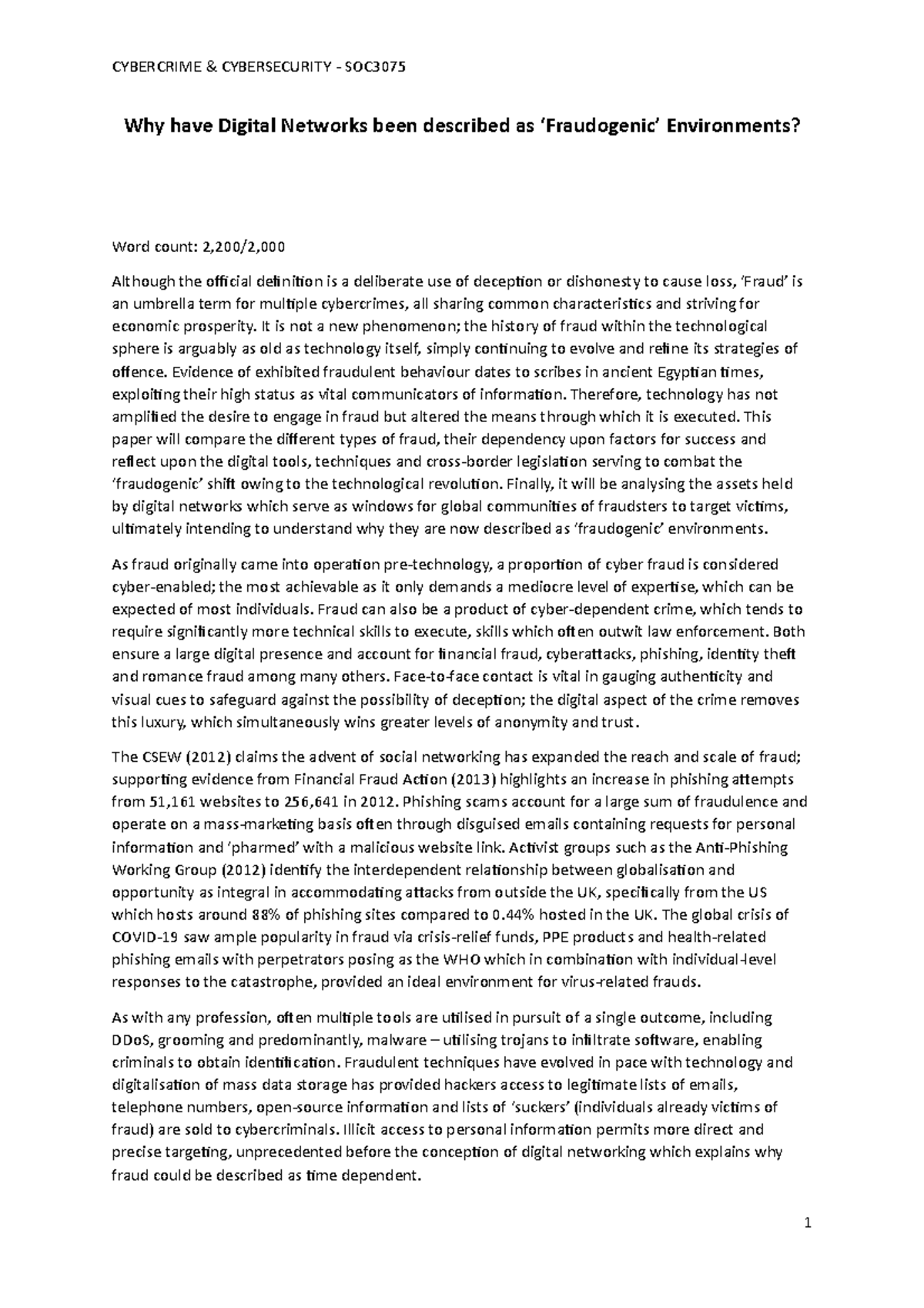 Soc&Crim - Cybercrime and Cybersecurity 2 - Why have Digital Networks ...