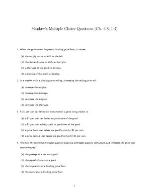 Practice Problems on Elasticity - Which of the following statements is true based on this - Studocu
