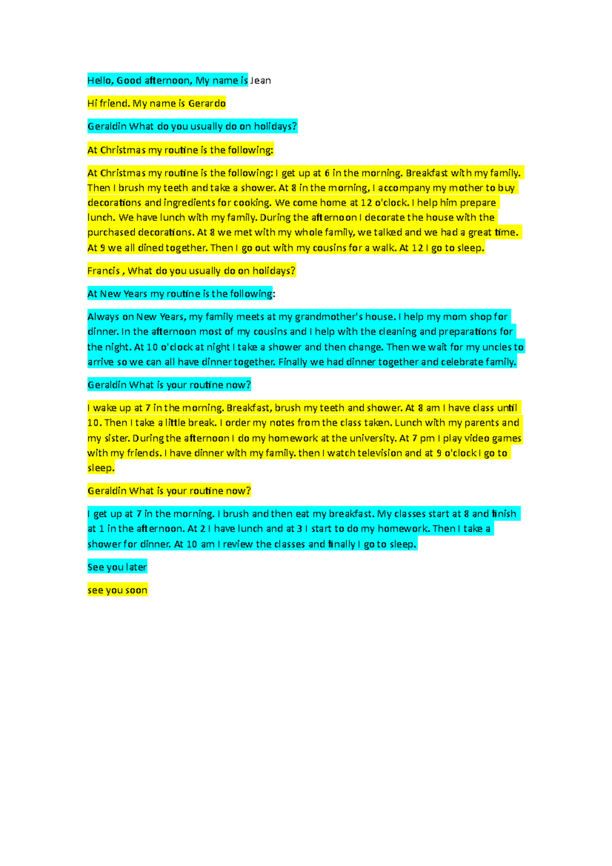 Week 5 Task Assignment What I Usually Do Vs What I m Doing Hello