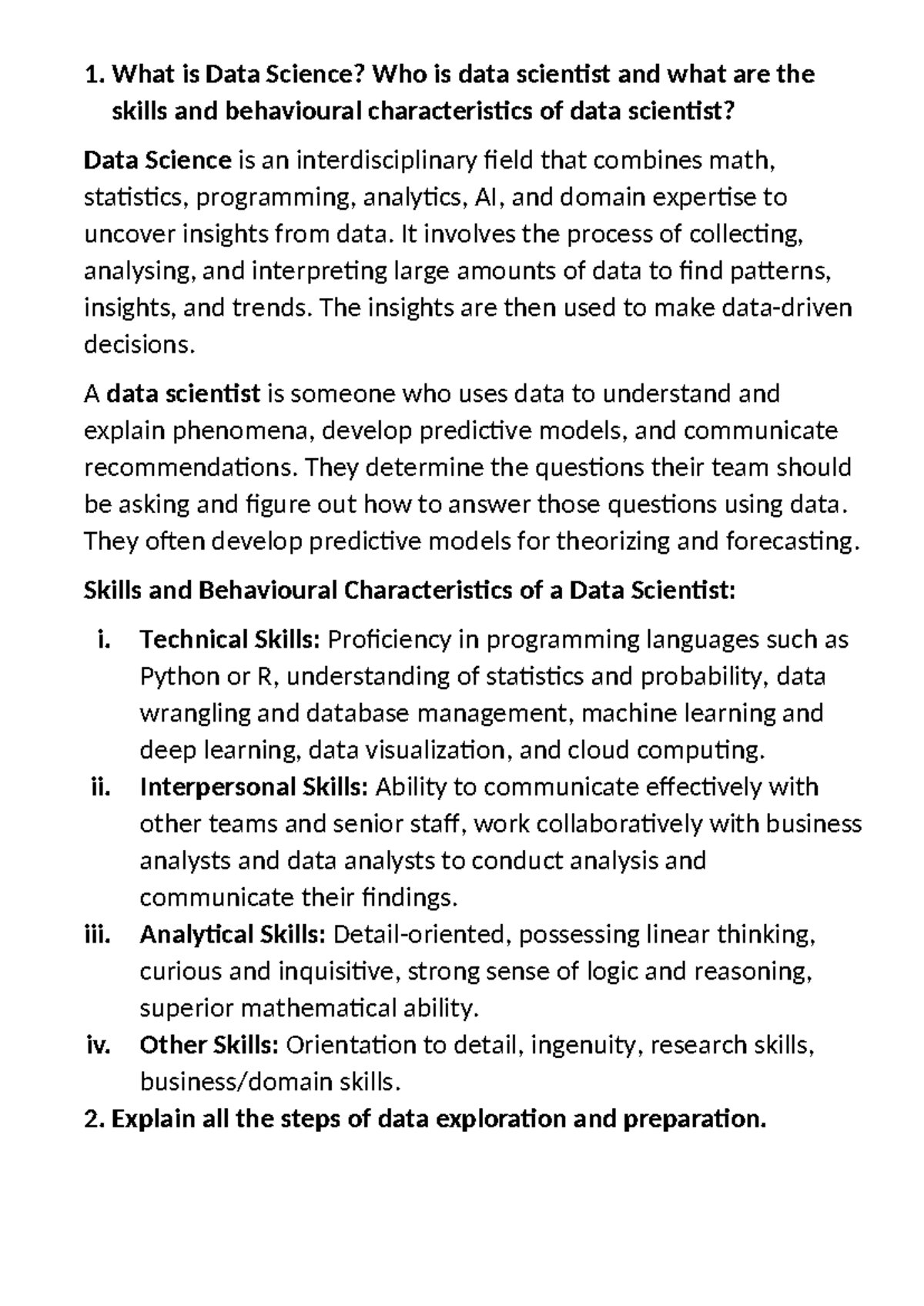 Data Analytics Using Python What Is Data Science Who Is Data Scientist And What Are The