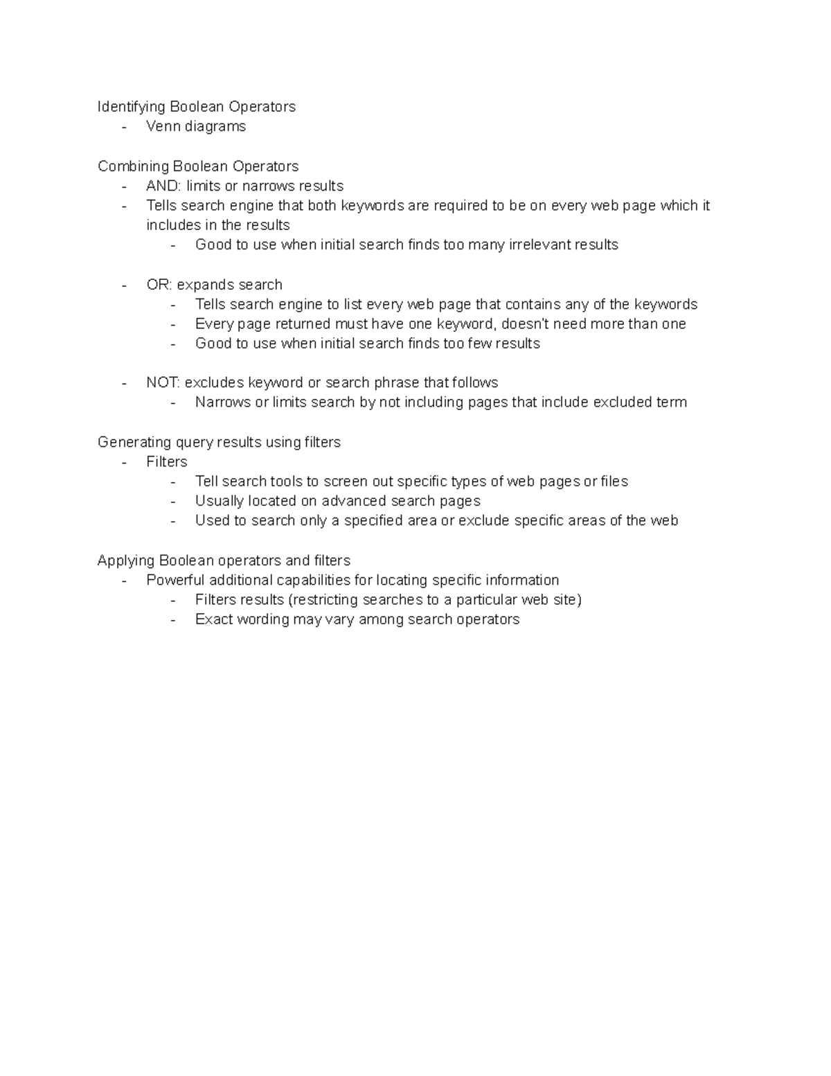 Information Literacy Module 4 - Identifying Boolean Operators - Venn ...