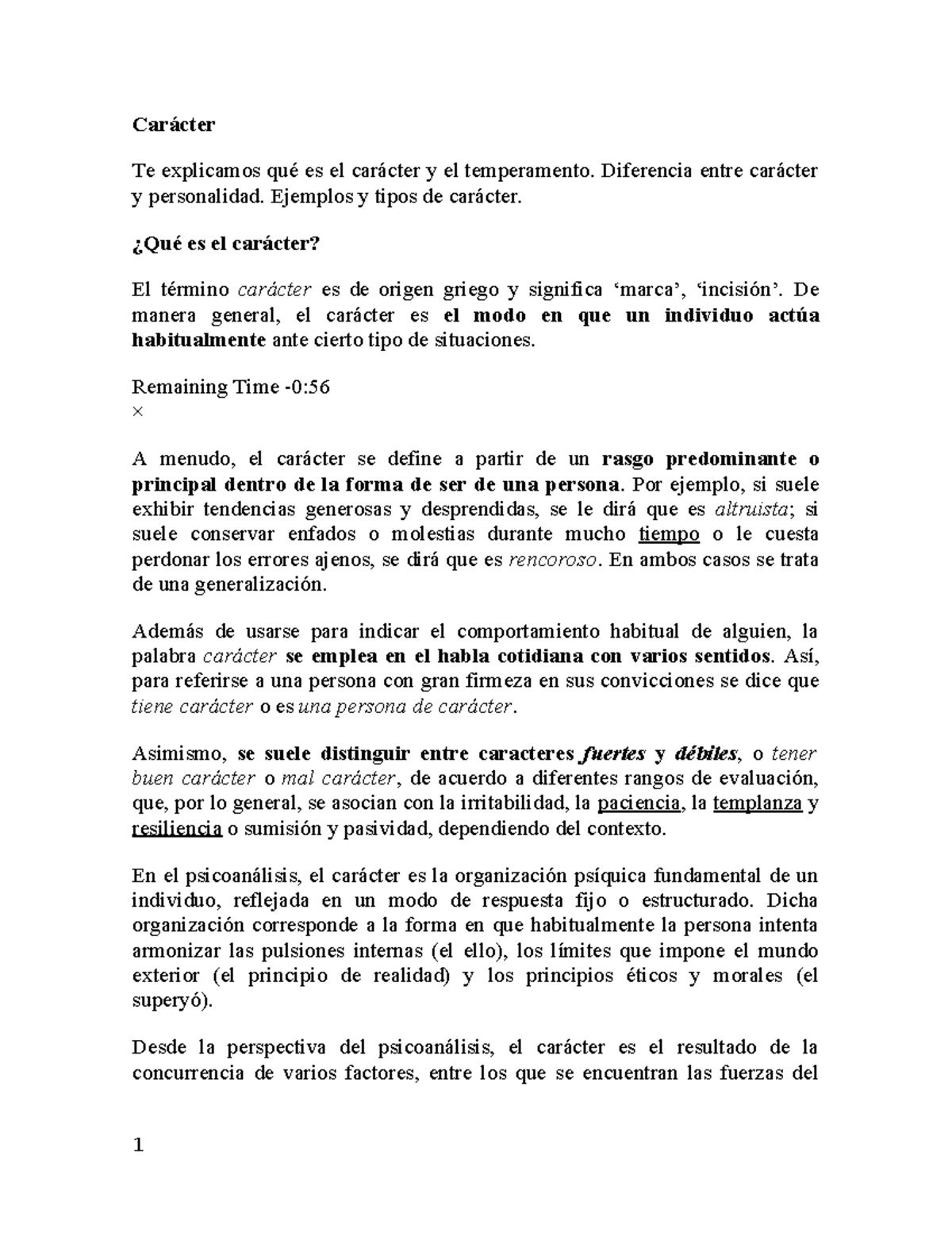 Carácter - Carácter Te explicamos qué es el carácter y el temperamento ...