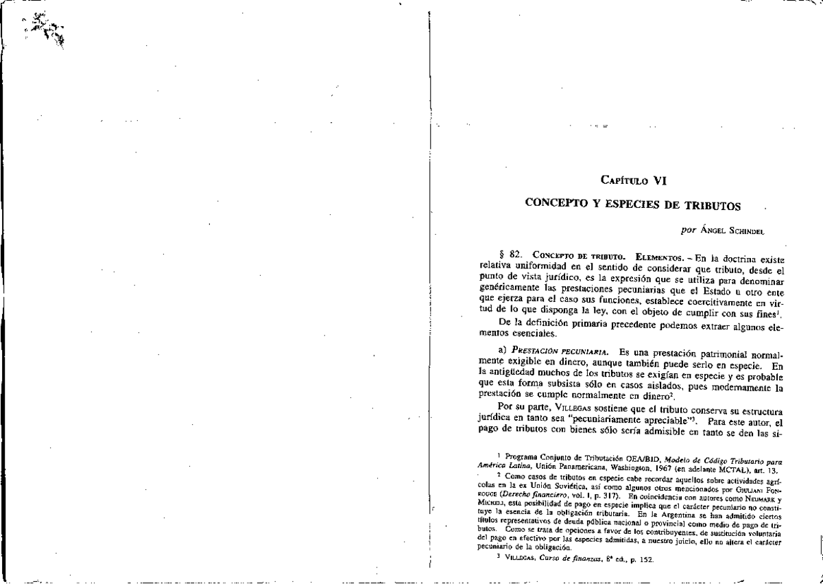 Tratado De Tributacion Derecho Tributario Cap Vi Concepto Y