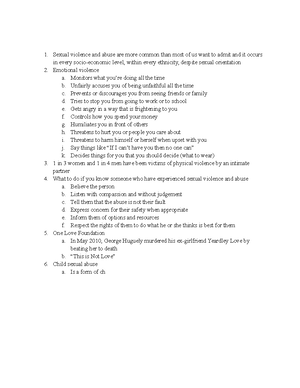 BIO 350 - Lisa Valin was my teacher. - Lecture 1, Week 1 1. Sexual ...