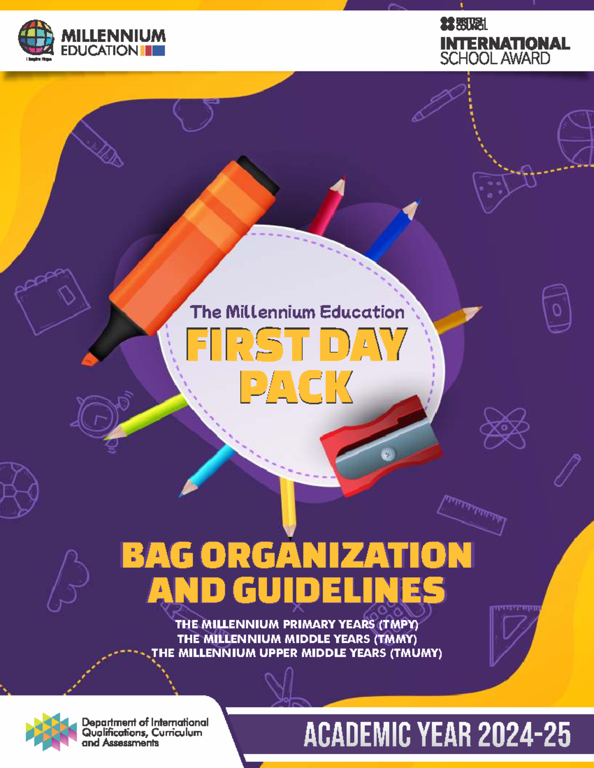TME First Day Pack Primary Years till Uper Middle Years 2024 25 - THE ...
