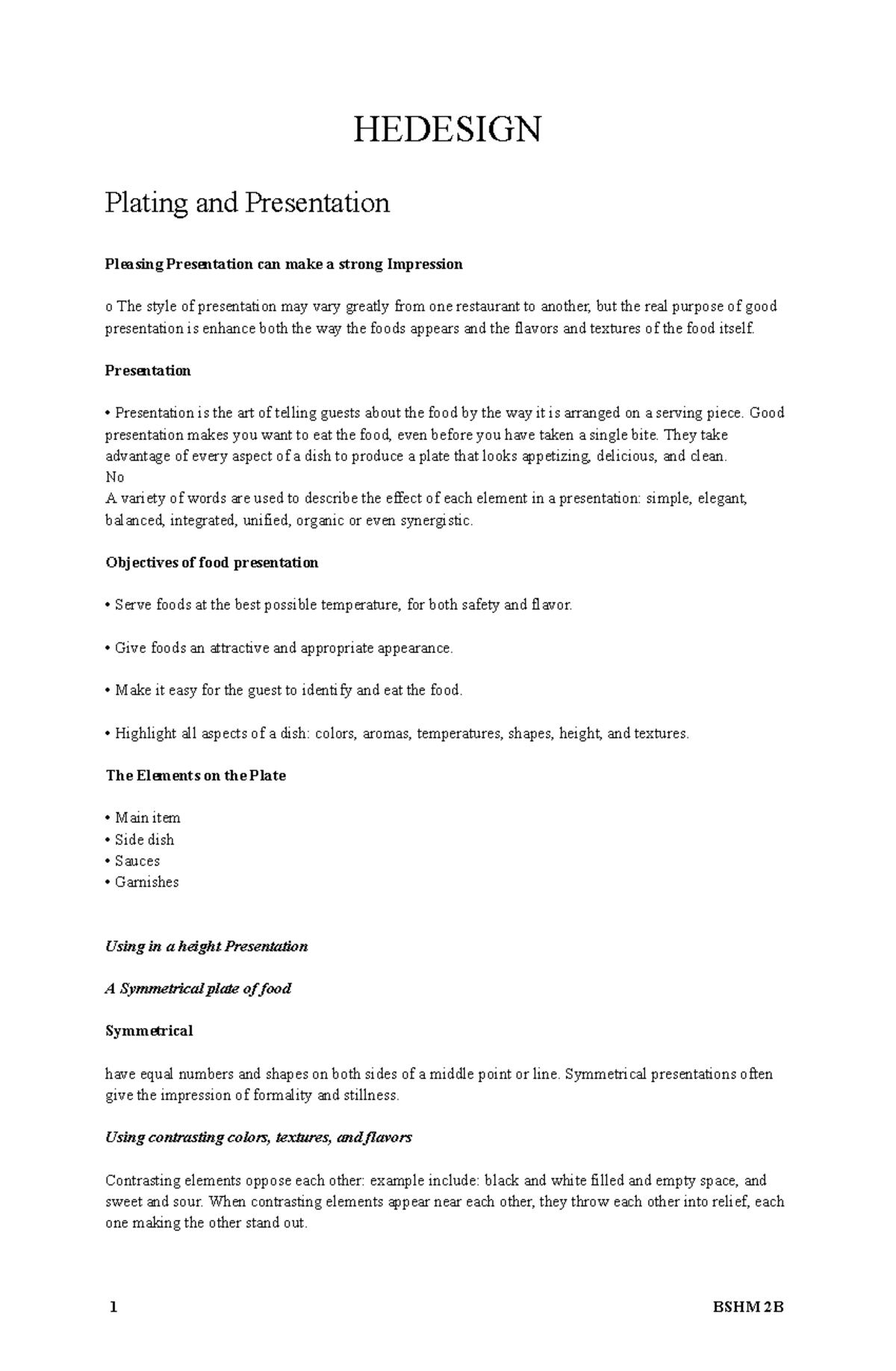 Hedesign plating and presentation - HEDESIGN Plating and Presentation ...