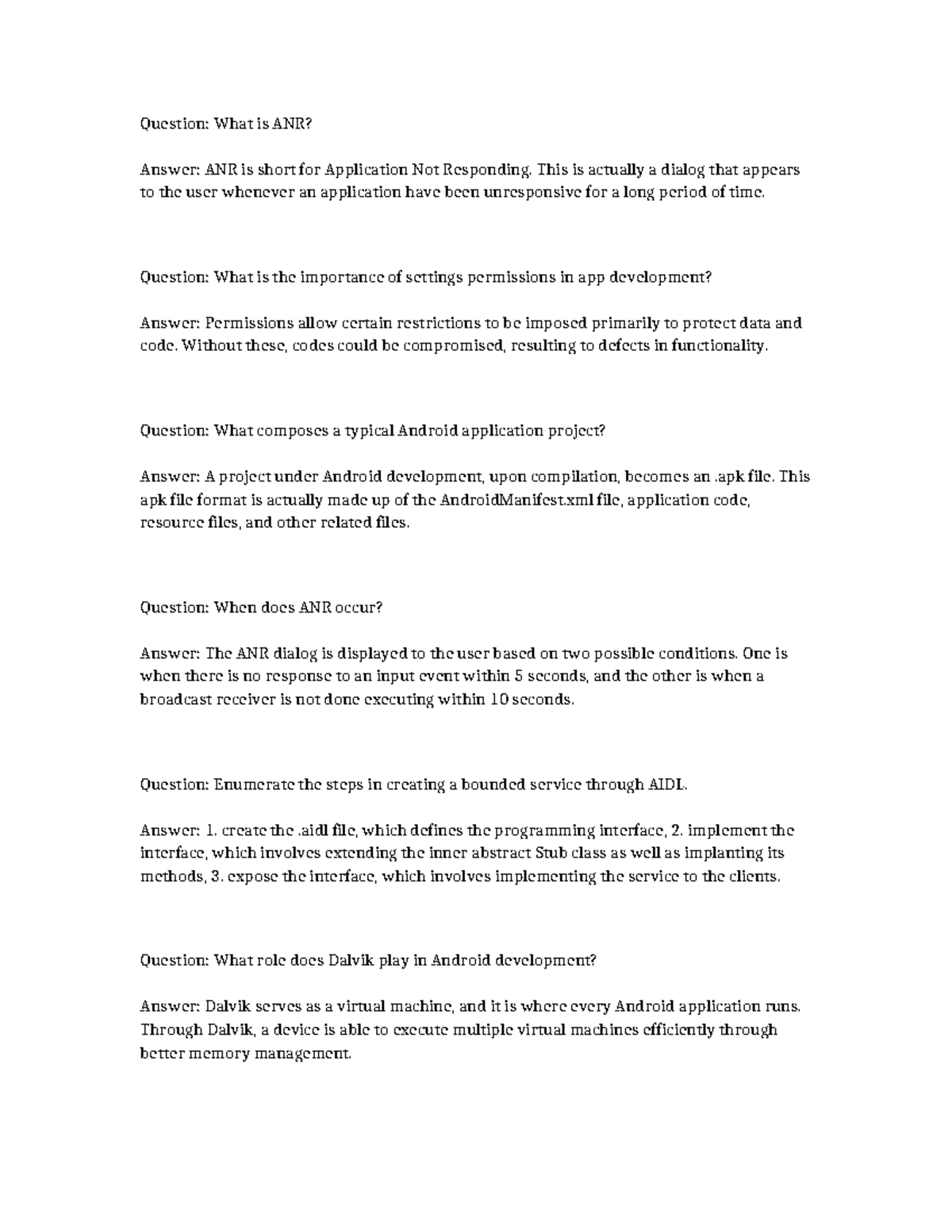 Relubricate torbanite maniocs - Question: What is ANR? Answer: ANR is ...