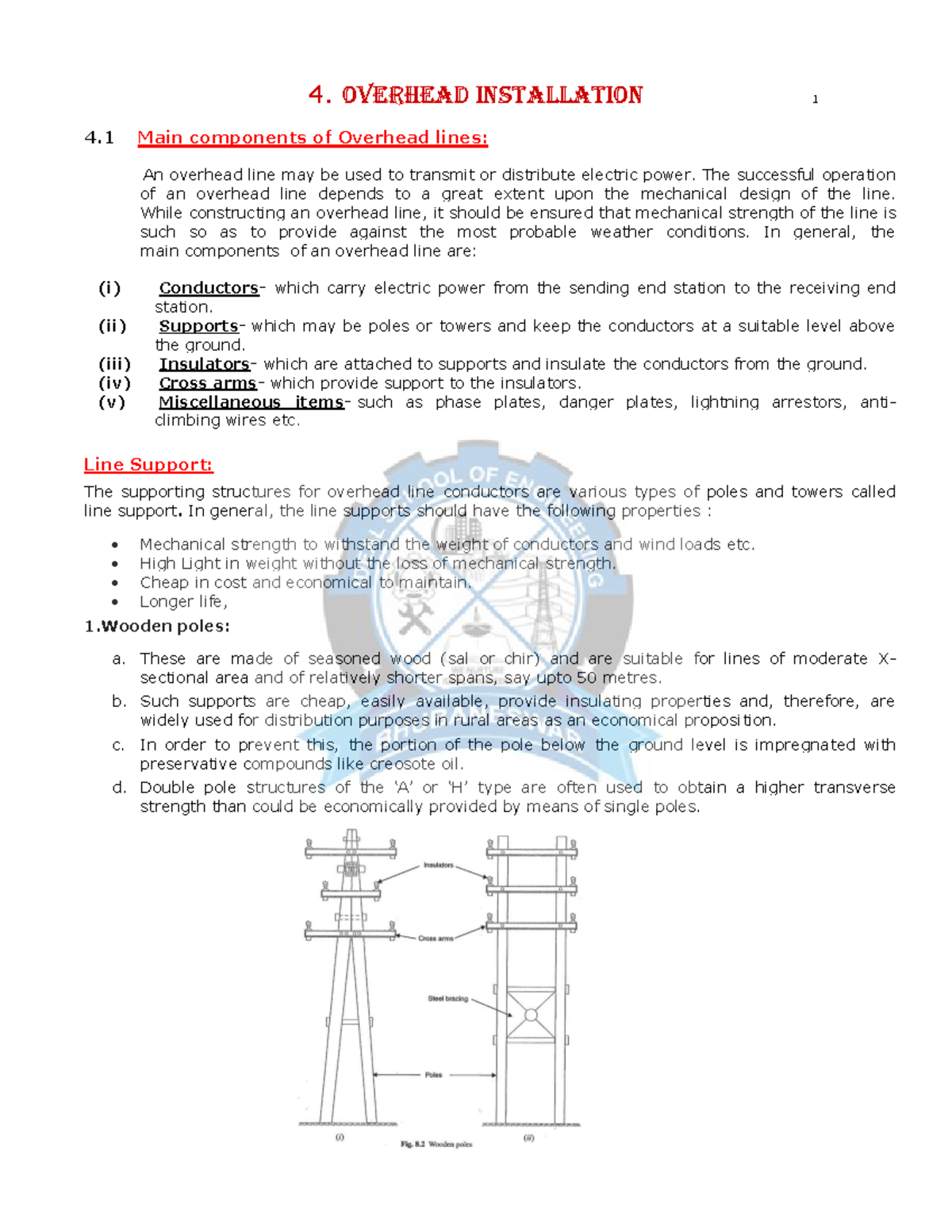 Overhead Installation - 4. OVERHEAD INSTALLATION 1 4. 1 Main components ...