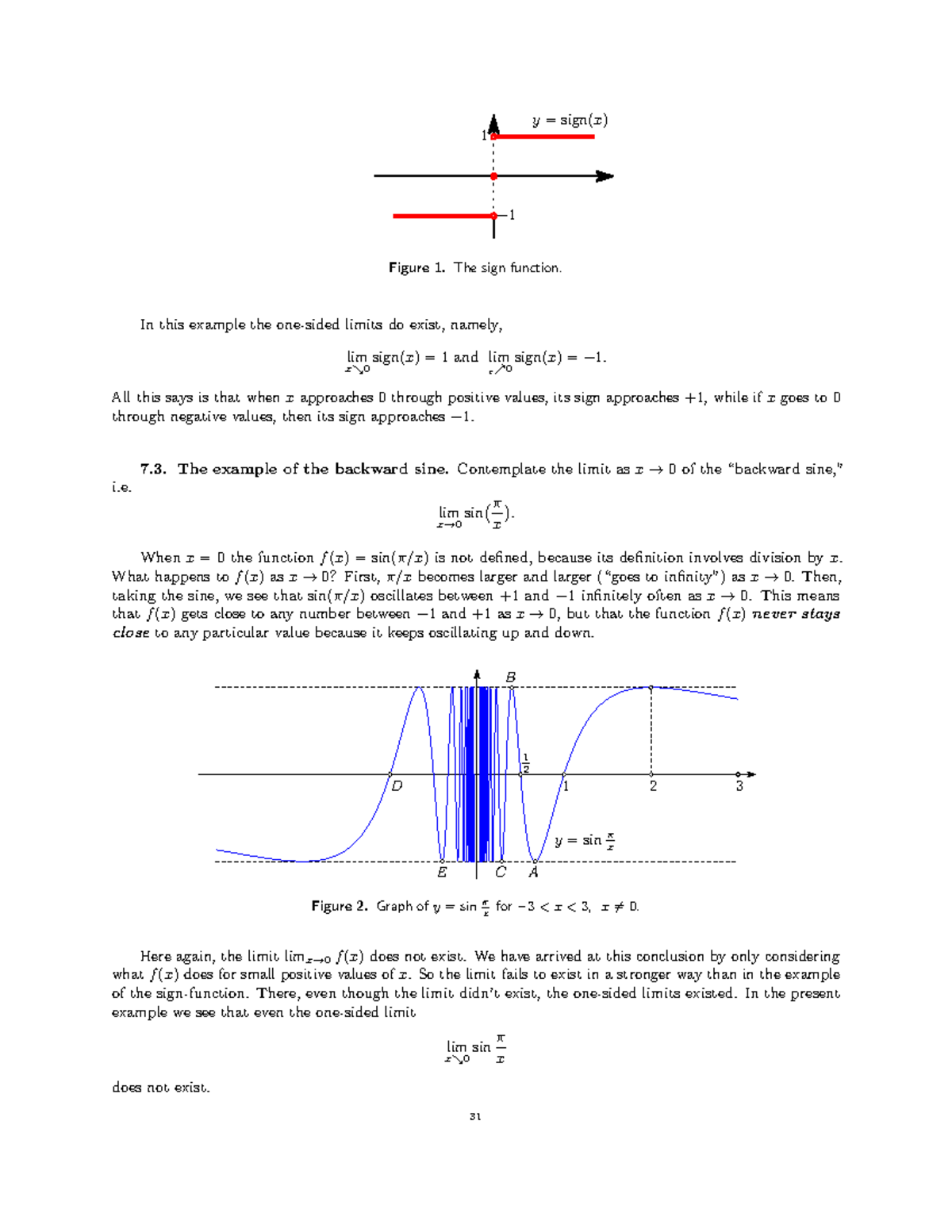 Math Calculus (16) - n/a - y = sign(x) 1 − 1 Figure 1. The sign ...